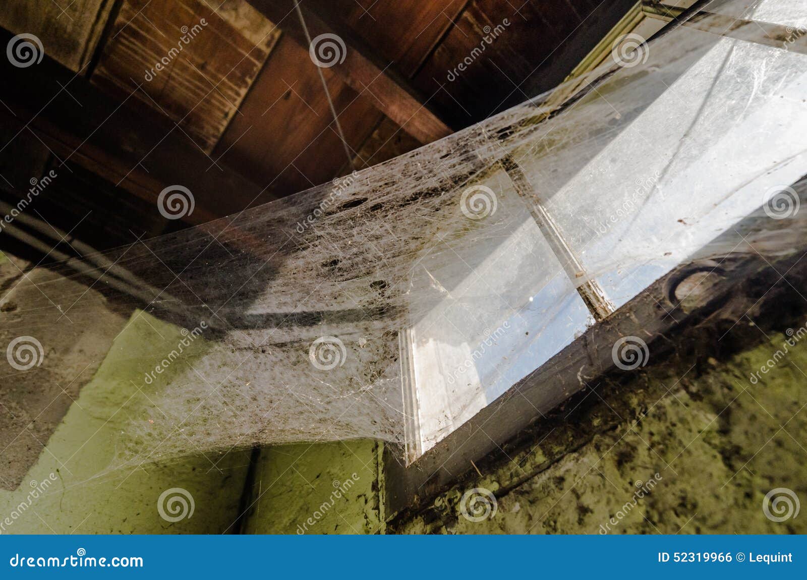 Cobwebs on window stock photo. Image of concrete, glass - 52319966