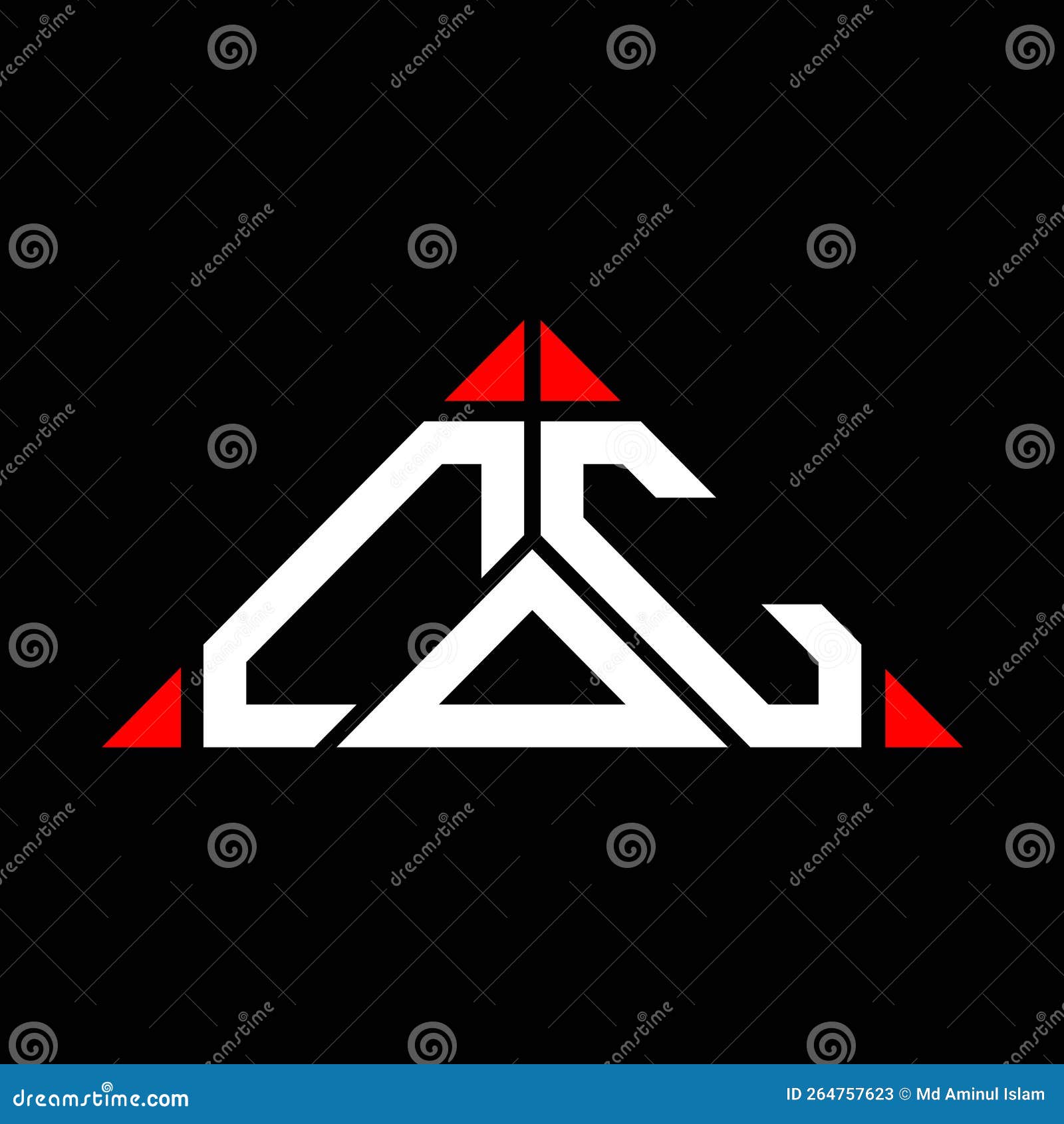 COC Letter Logo Creative Design with Vector Graphic, Stock Vector ...