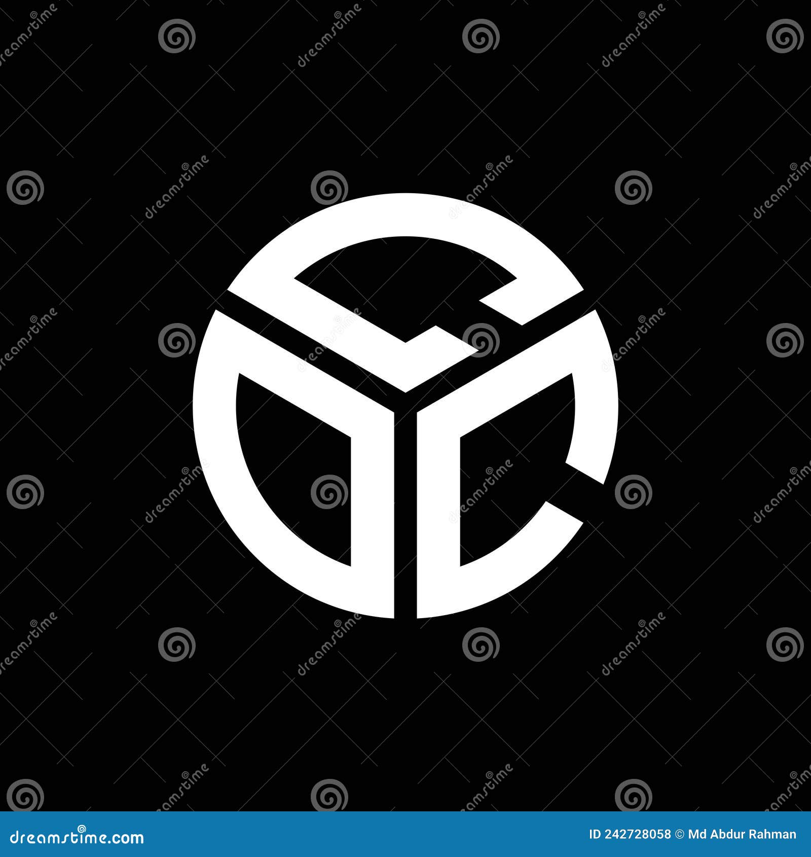 COC Letter Logo Design on Black Background. COC Creative Initials ...