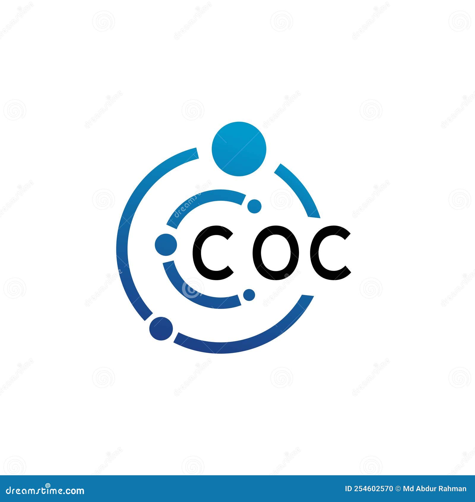 COC Letter Logo Design on White Background. COC Creative Initials ...