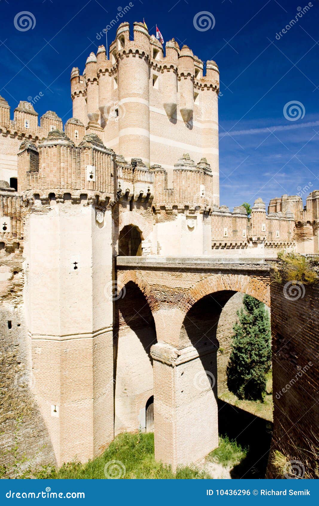 Coca Castle Castillo De Coca - 15th Century Mudejar Castle Located In ...