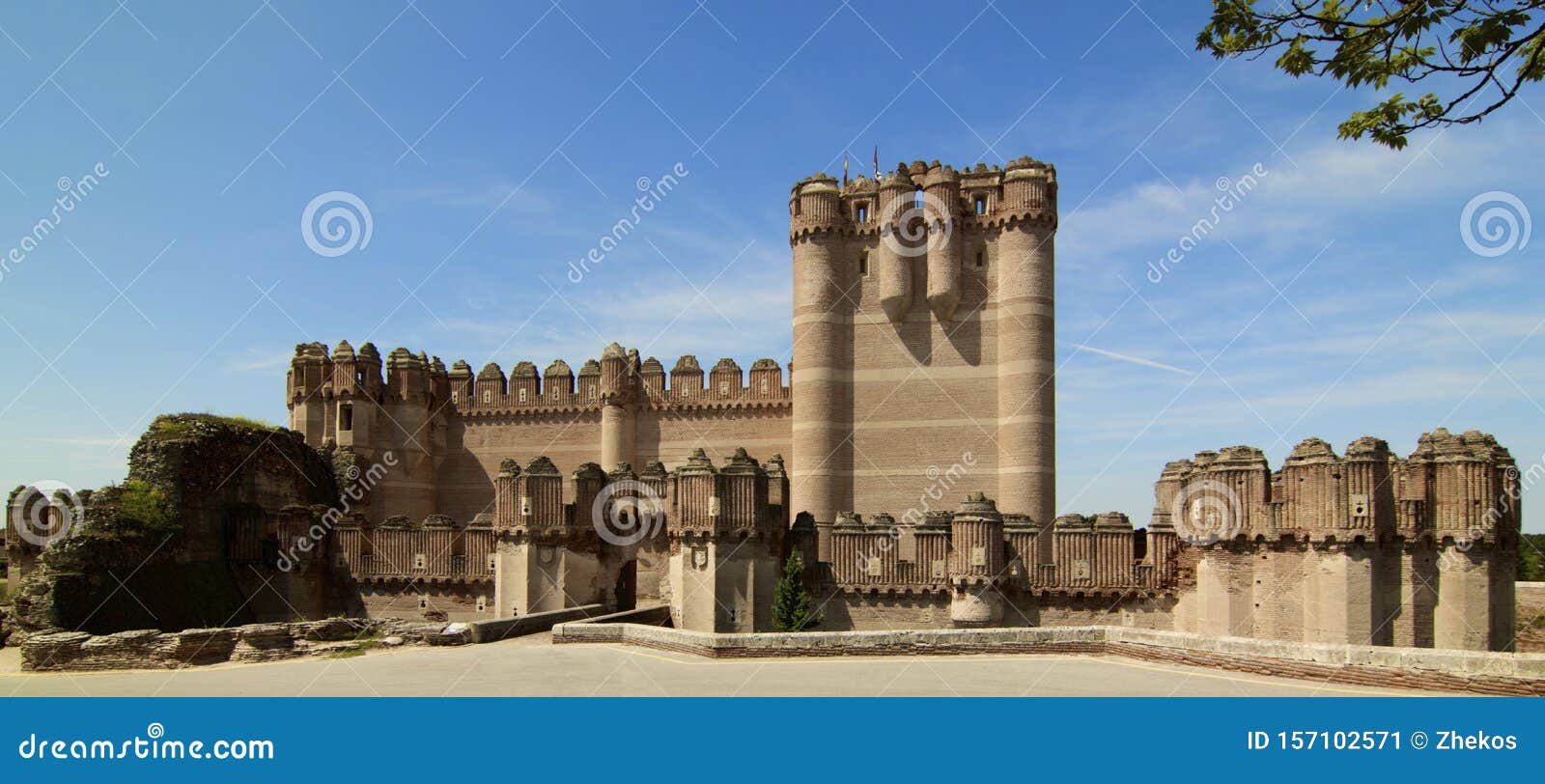 Coca Castle, Castilla and Leon, Spain Stock Image - Image of culture ...