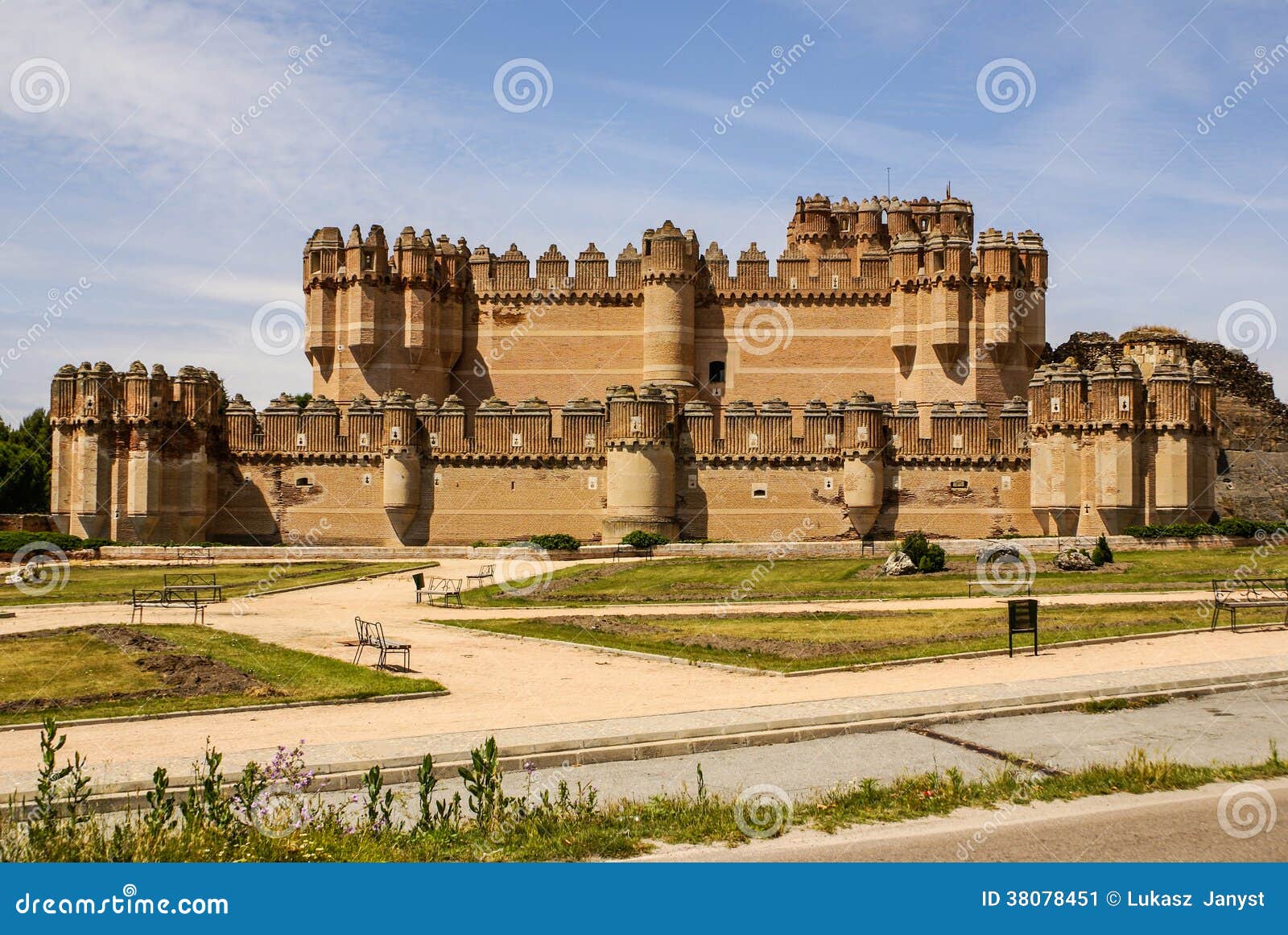 Coca Castle (Castillo De Coca) is a Fortification Constructed in Stock ...