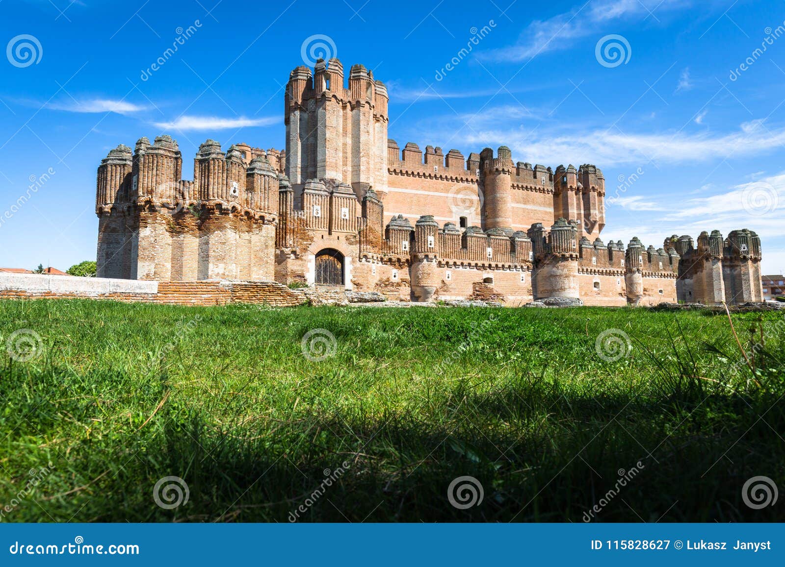 Coca Castle Castillo De Coca is a Fortification Constructed in Stock ...