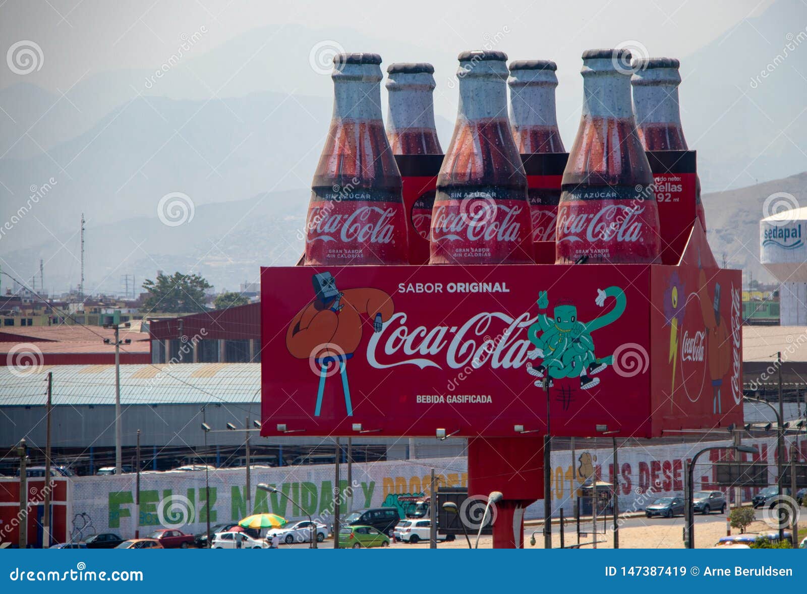 Coca Cola Advertisement in Lima, Peru Editorial Stock Image - Image of ...