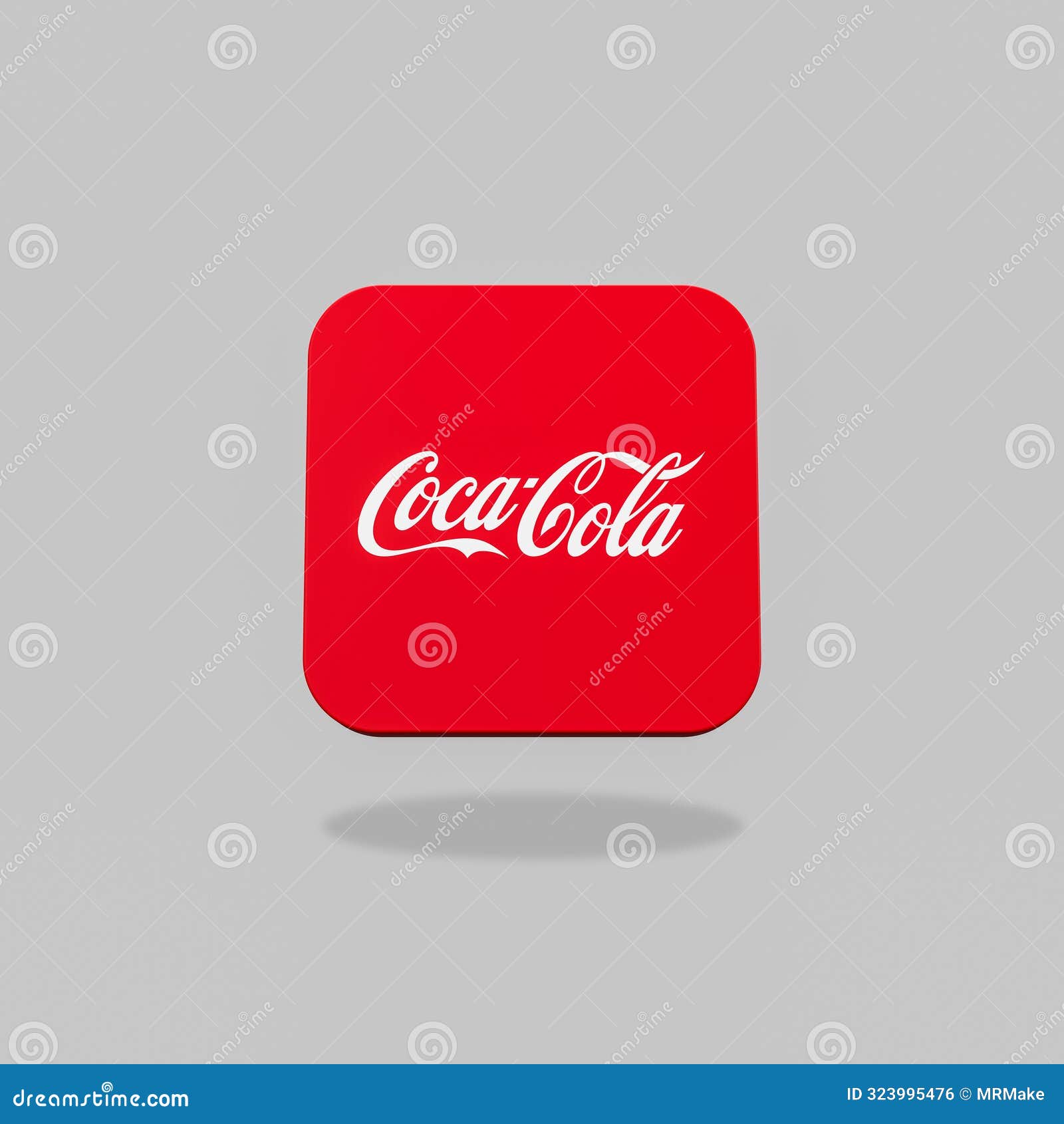 Coca-Cola App Icon on Flat Gray Background Editorial Photo ...