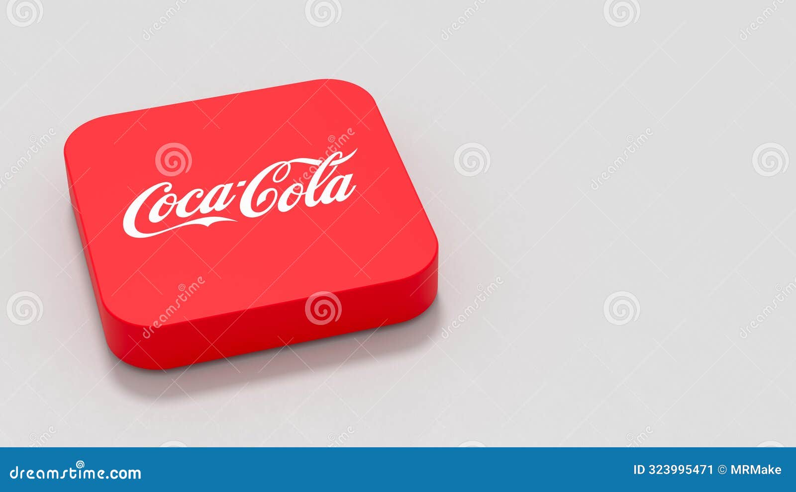 Coca-Cola App Icon on Gray Background with Copy Space Editorial Photo ...