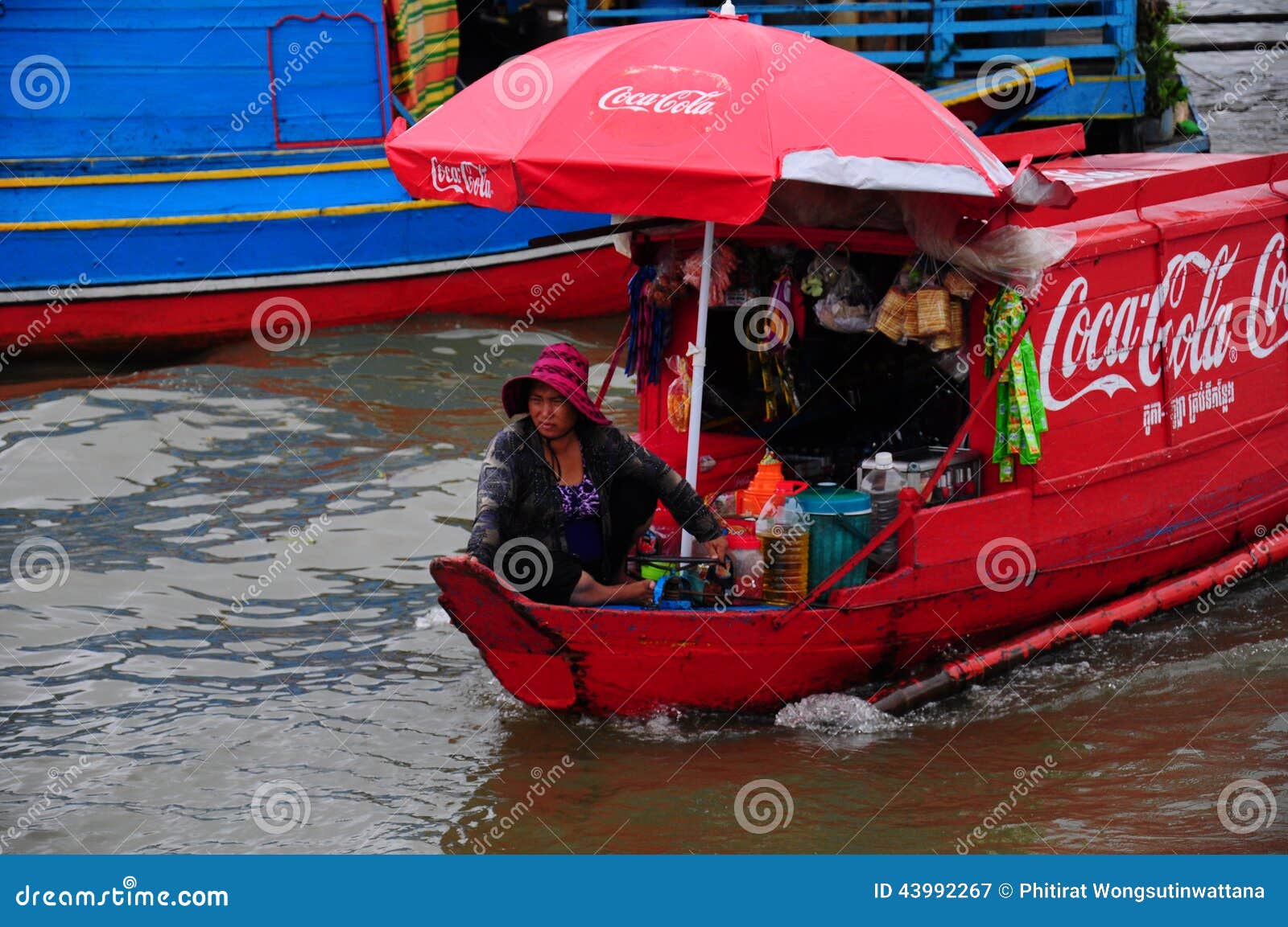 Coca Cola boat editorial photography. Image of boat, asean - 43992267