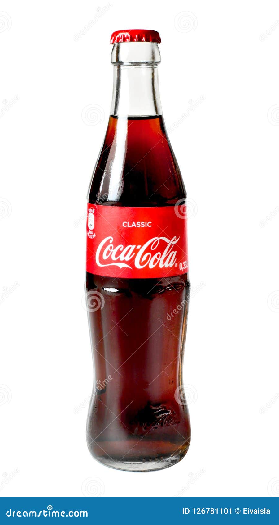 Coca Cola Bottle, Isolated on White Background Editorial Photo - Image ...