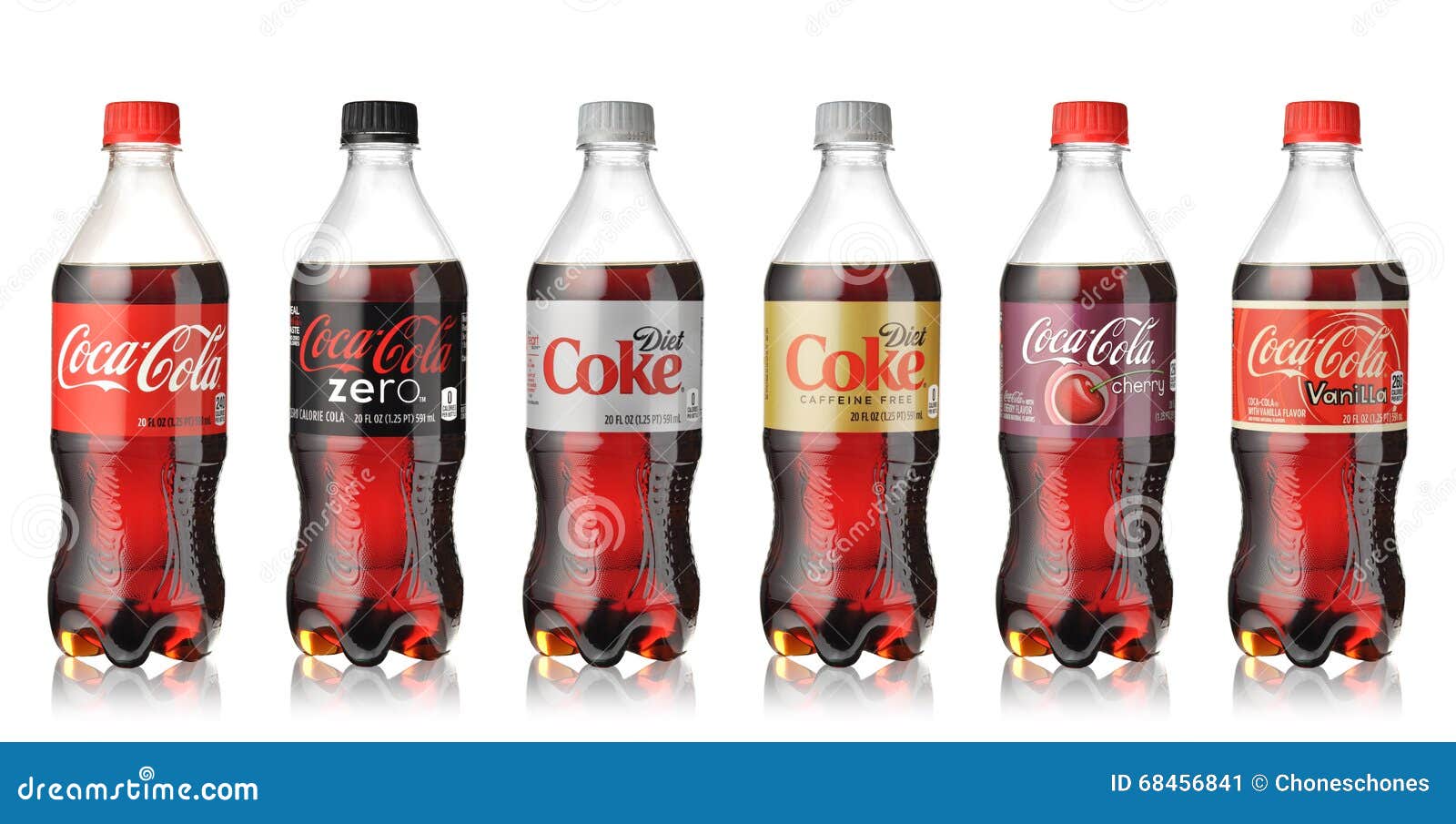 Coca-Cola bottles set editorial photo. Image of company - 68456841