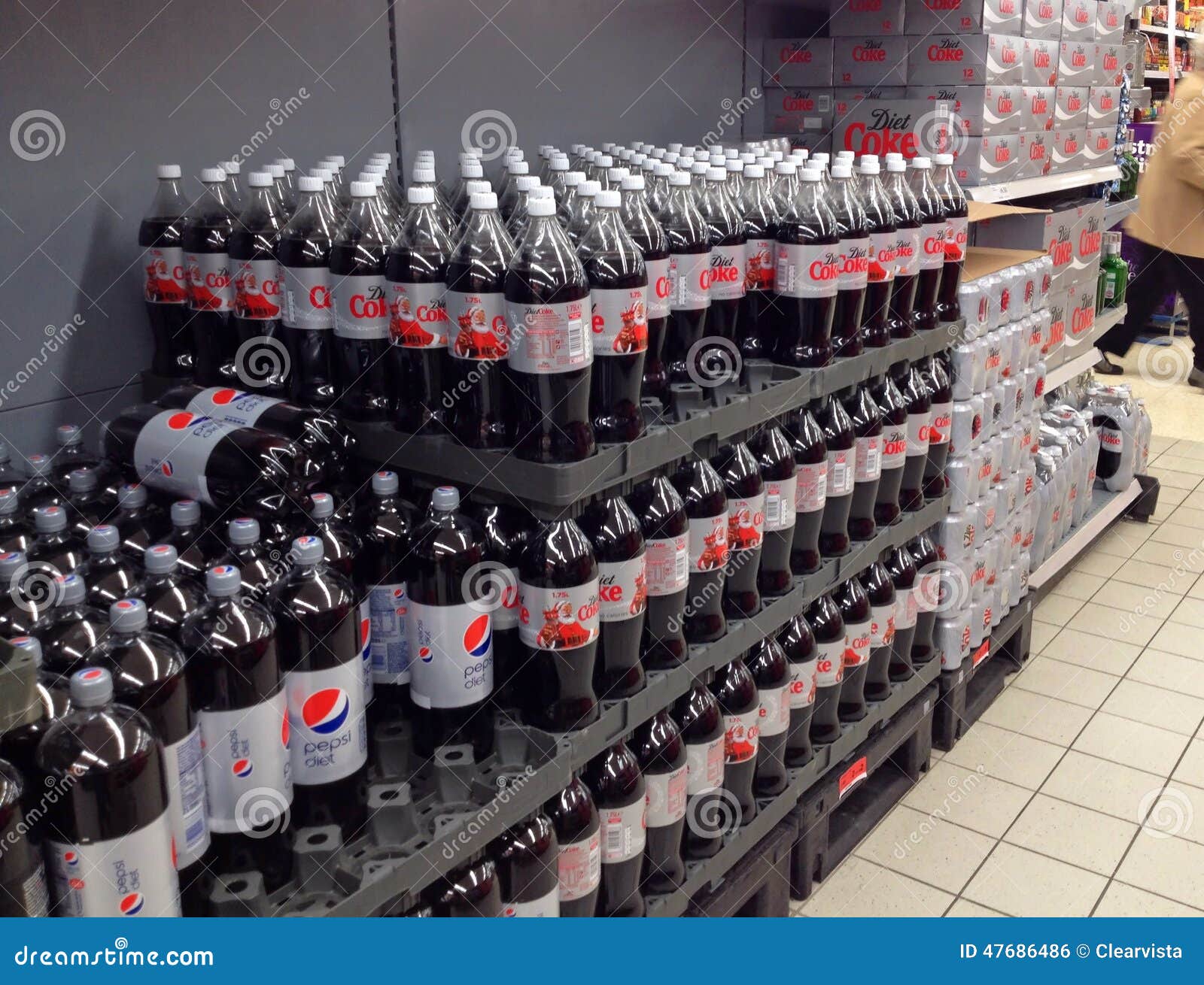 Coca Cola Bottles in a Superstore. Editorial Photo - Image of large ...