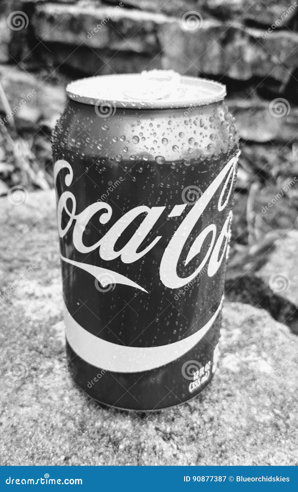 Coca-Cola Can Black and White Editorial Photography - Image of ...