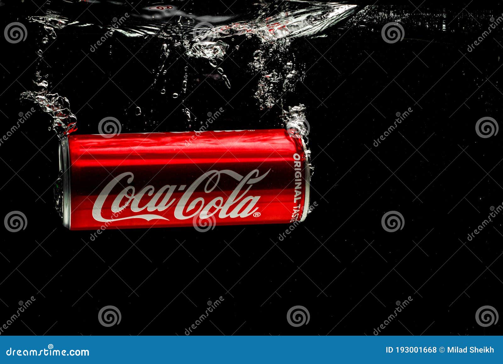 Coca cola can editorial stock photo. Image of banner - 193001668