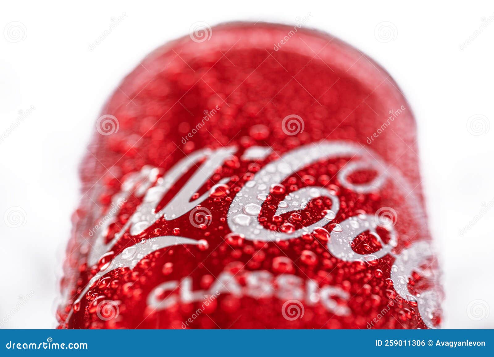 Coca Cola Can on White Background Editorial Photo - Image of ...