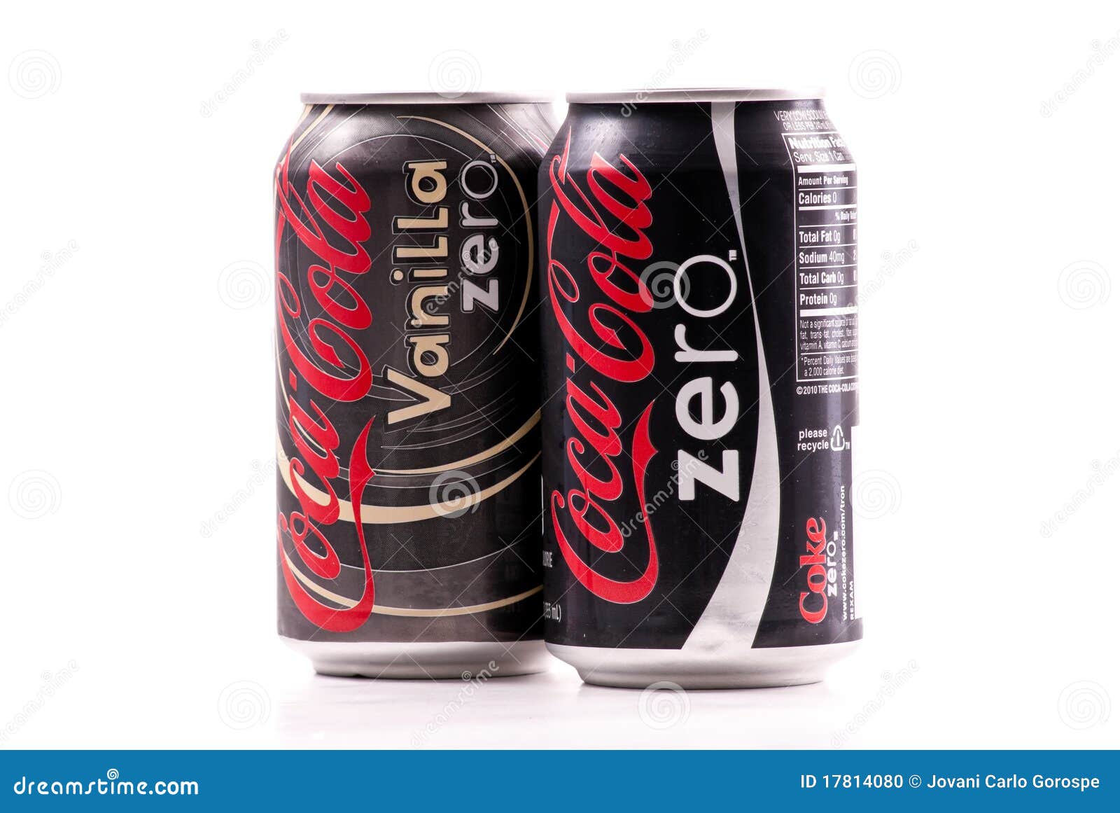 Coca-Cola cero imagen editorial. Imagen de suave, fresco - 17814080