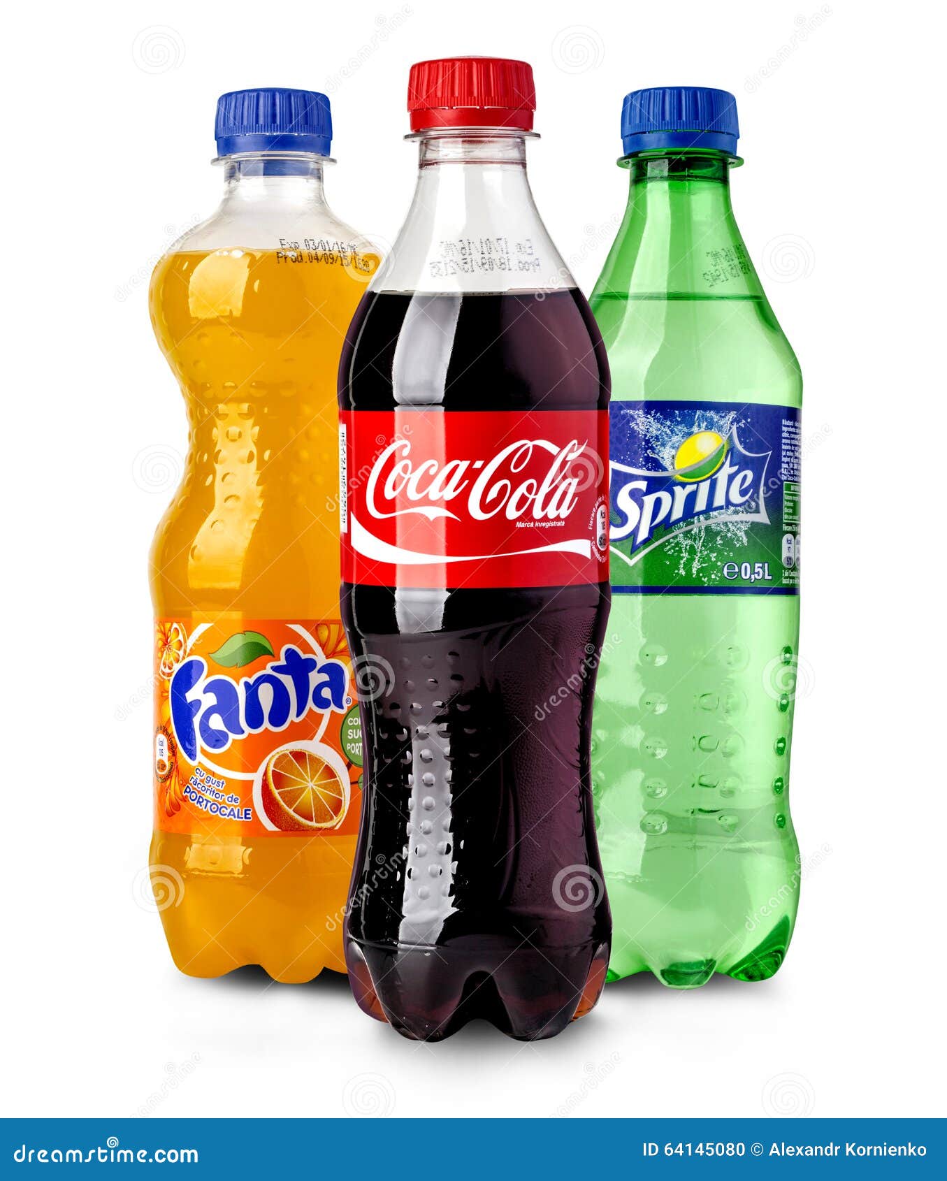 Coca - Cola, Fanta Och Sprite Flaskor Redaktionell Foto - Bild av ...