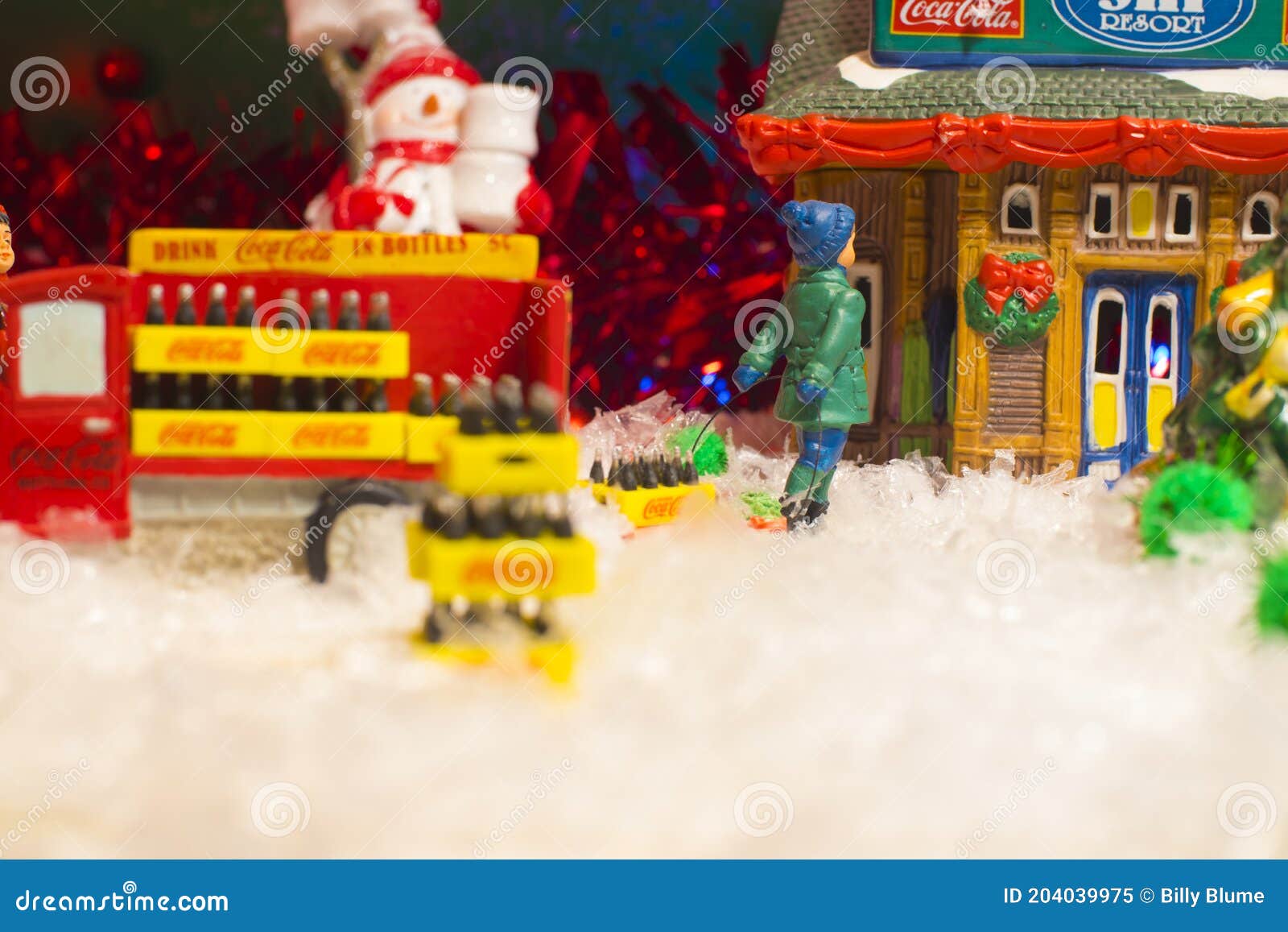 Coca Cola Holiday Vintage Village Collection Coke Truck Kid Pulling ... Coca Cola Holiday Vintage Village Collection Coke Truck Kid Pulling ...
