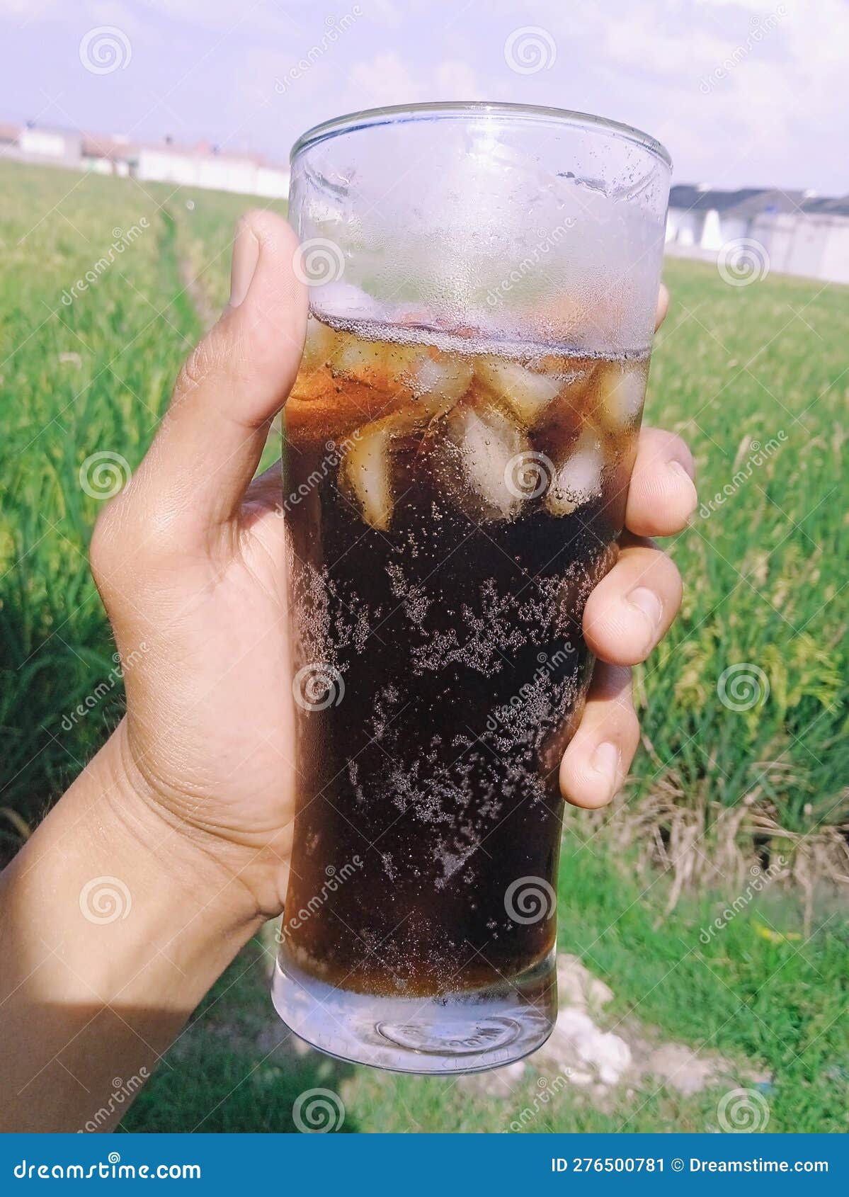 Coca Cola Ice Stone stock image. Image of coca, glasses - 276500781