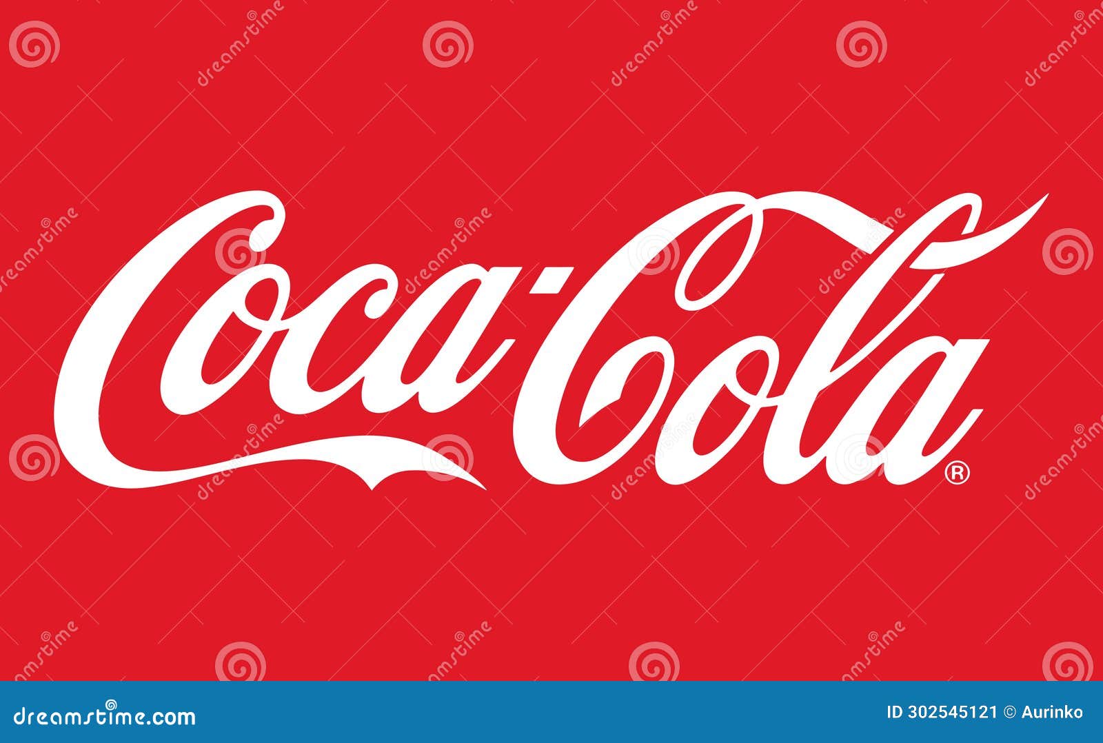 Coca-Cola Logo Vector Illustration on Red Background Editorial Photo ...