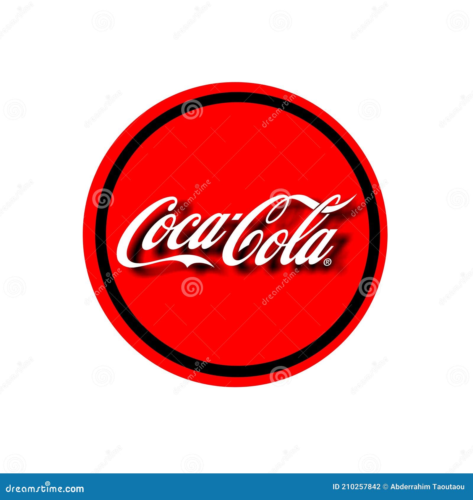 Coca-Cola Logo White Background Editorial Photography - Illustration of ...