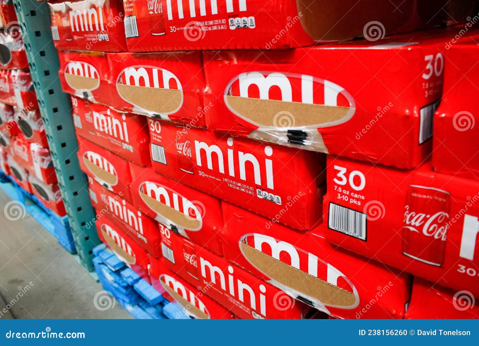Coca-Cola Mini Soda Cans at Store Editorial Image - Image of lime ...