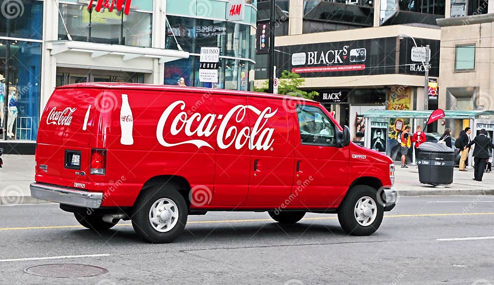 Coca Cola Minivan editorial stock photo. Image of advertisement - 25146533