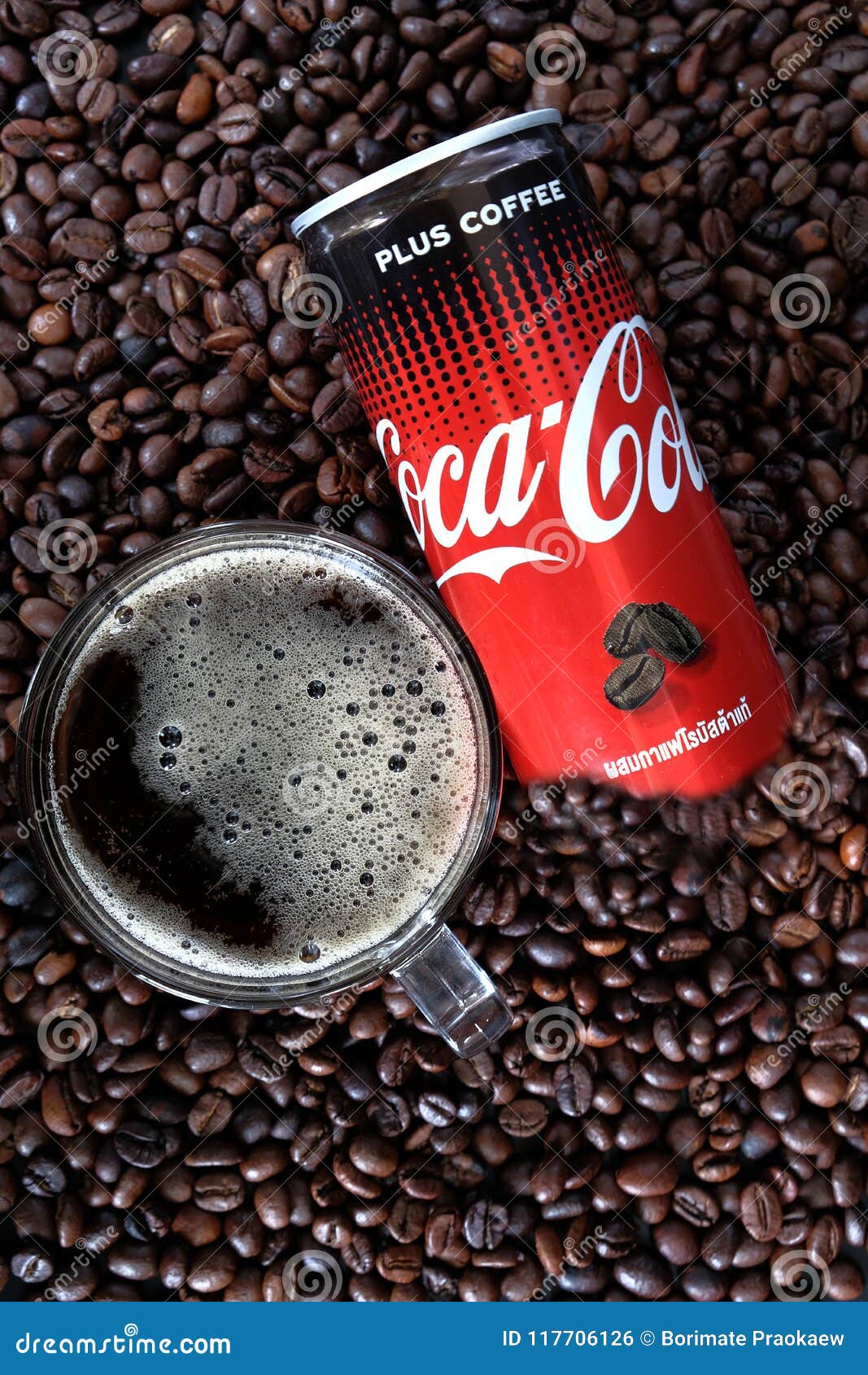 Coca Cola Plus Coffee foto editorial. Imagen de tailandia - 117706126