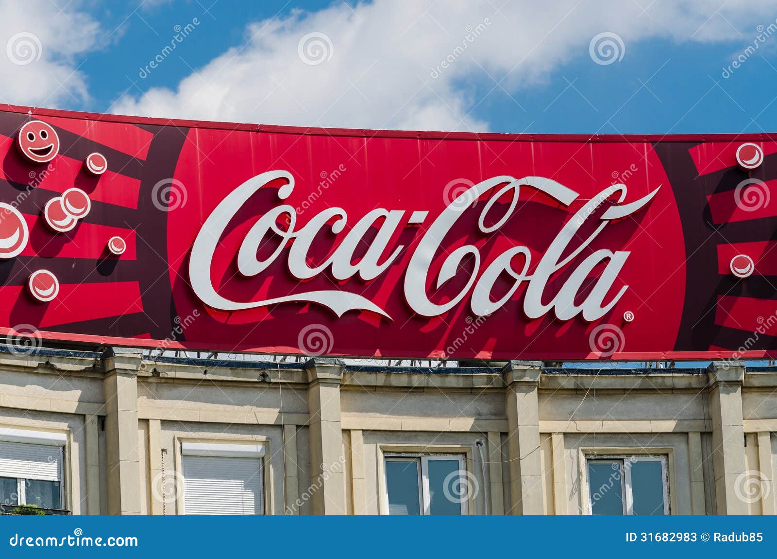 Coca-Cola-Reclame redactionele stock foto. Image of oriëntatiepunt ...