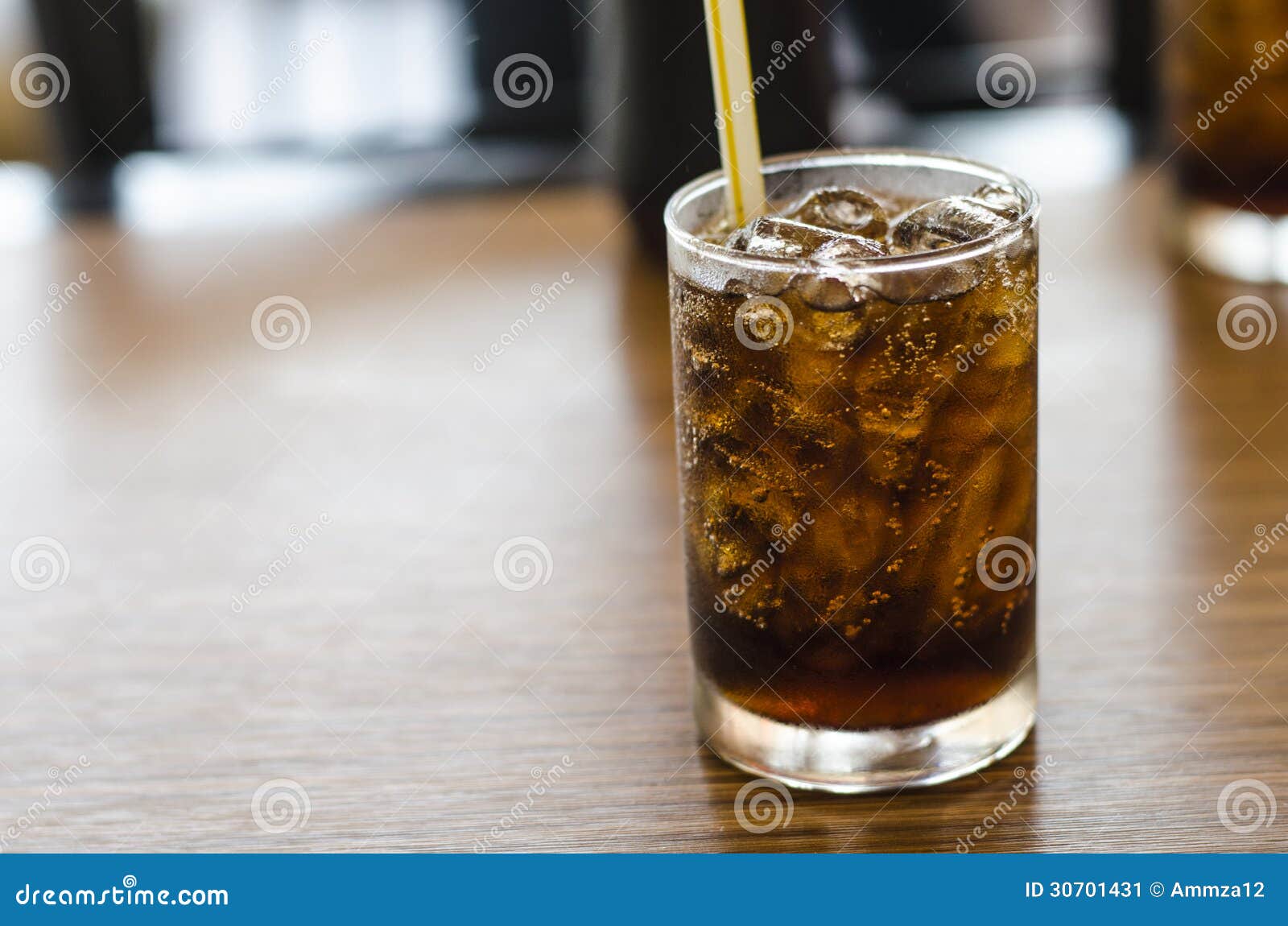 Coca cola in resturant stock image. Image of motion, cubes - 30701431