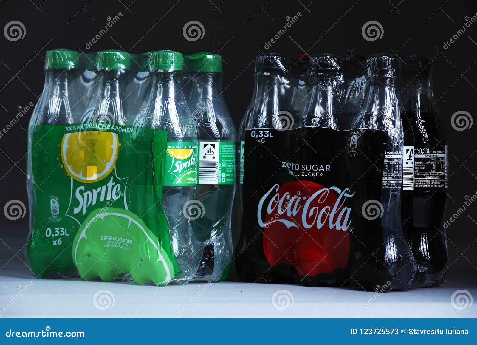 Coca-Cola and Sprite Packs of Drinks Editorial Stock Photo - Image of ...