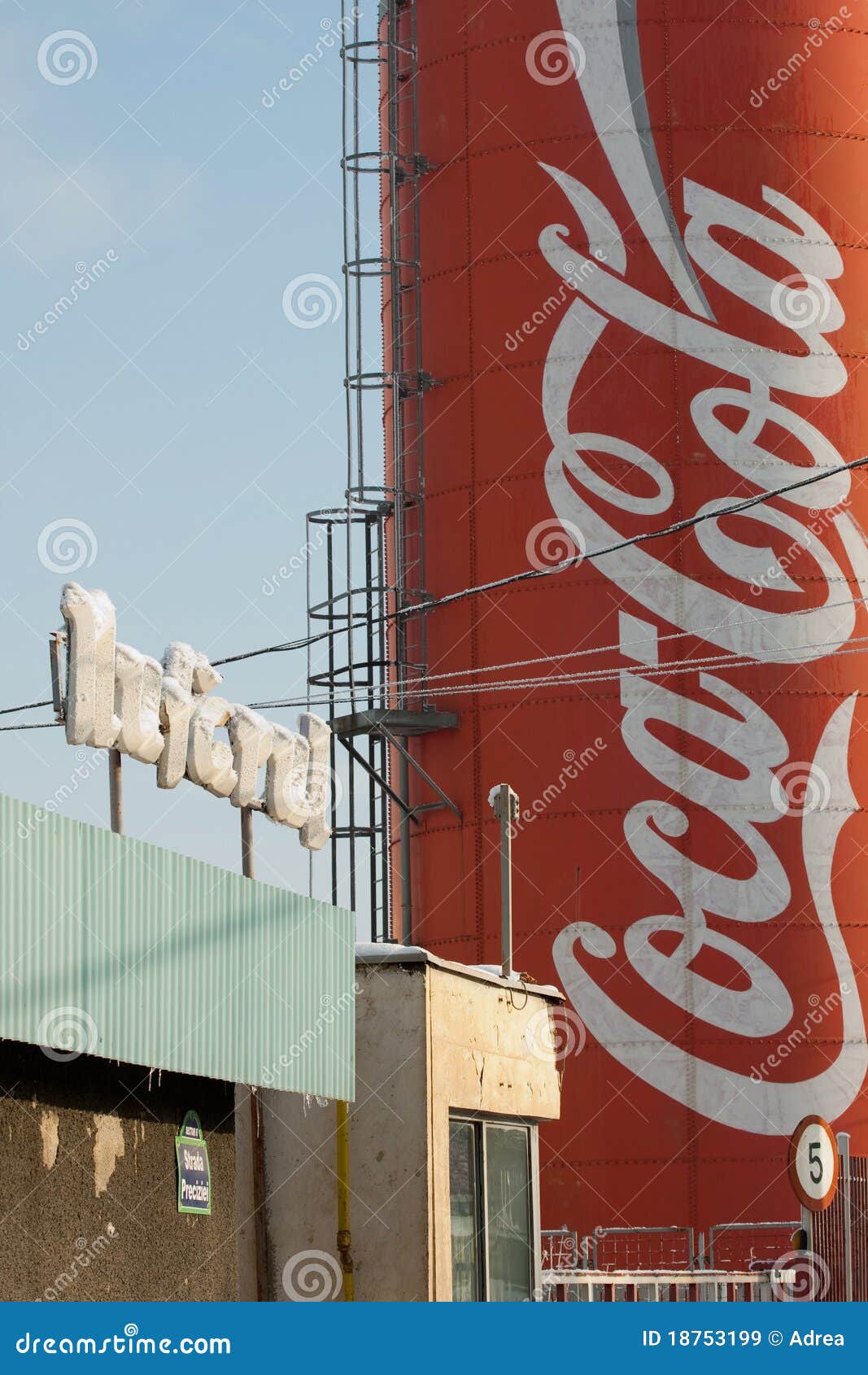 Coca Cola Commercial Board On A Storage Tank Editorial Photo ...