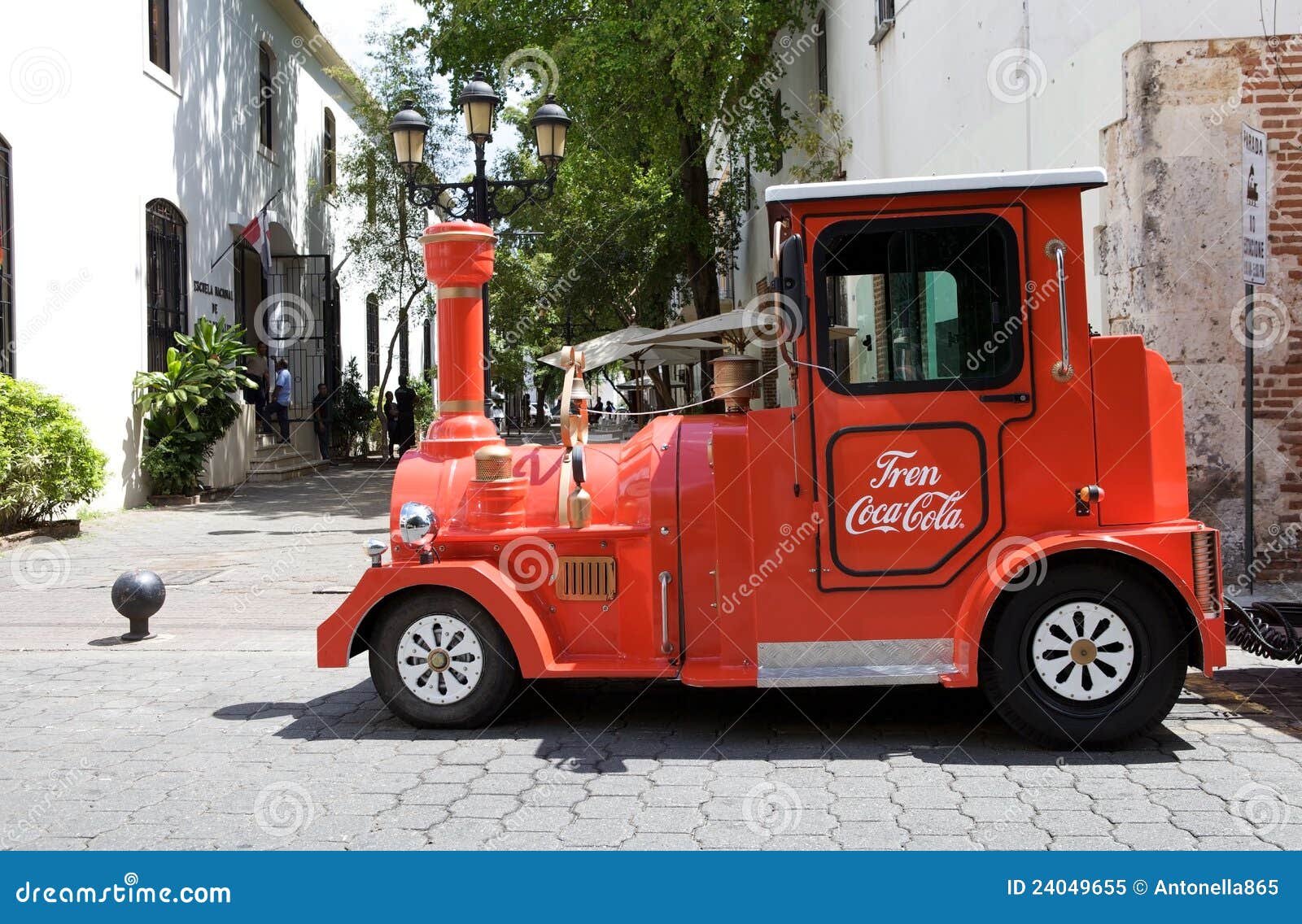 Coca Cola Touristic Train Vehicle Editorial Image - Image of colonial ...