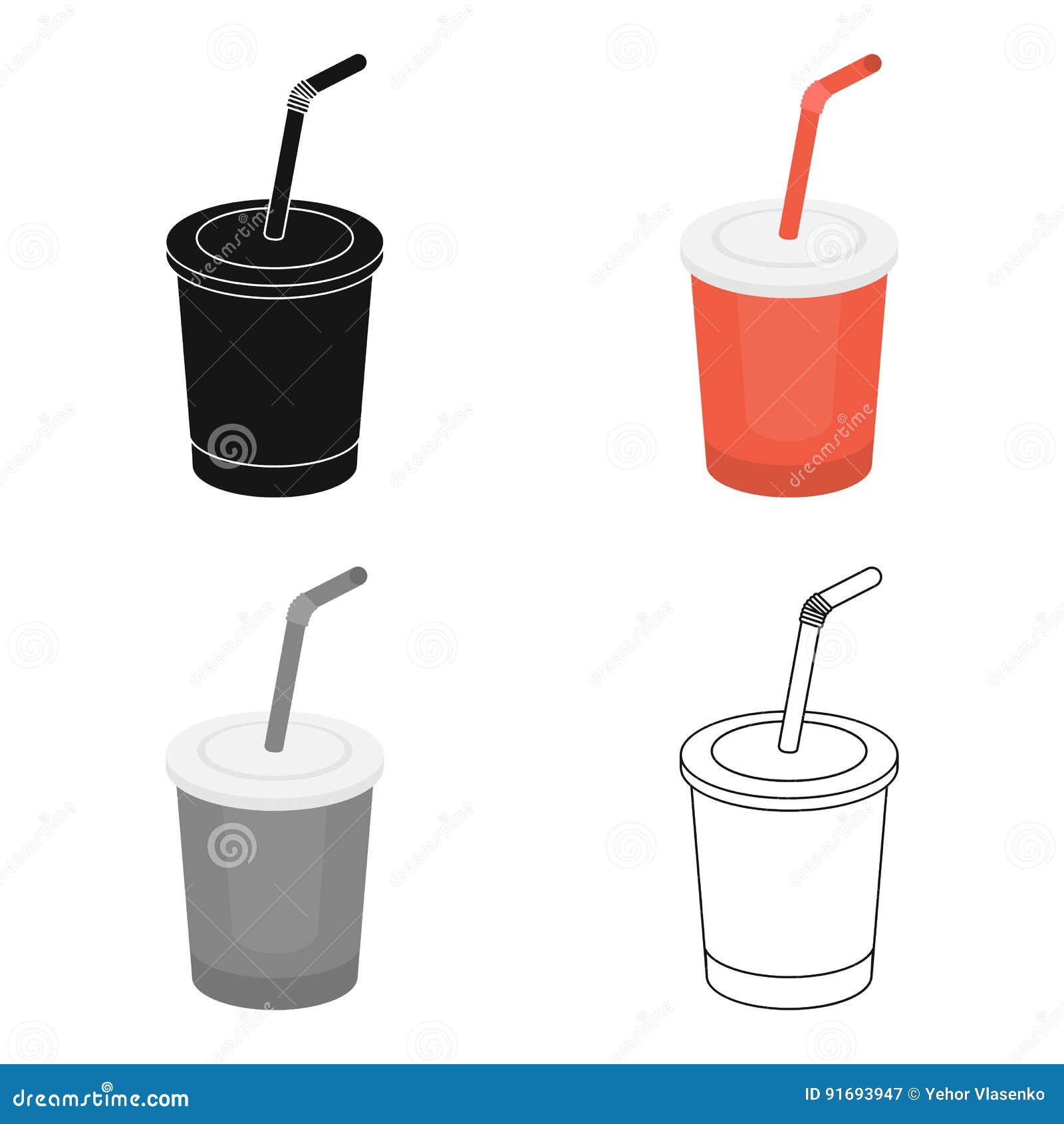 Coca-Cola Vector Icon in Cartoon Style for Web Stock Vector ...