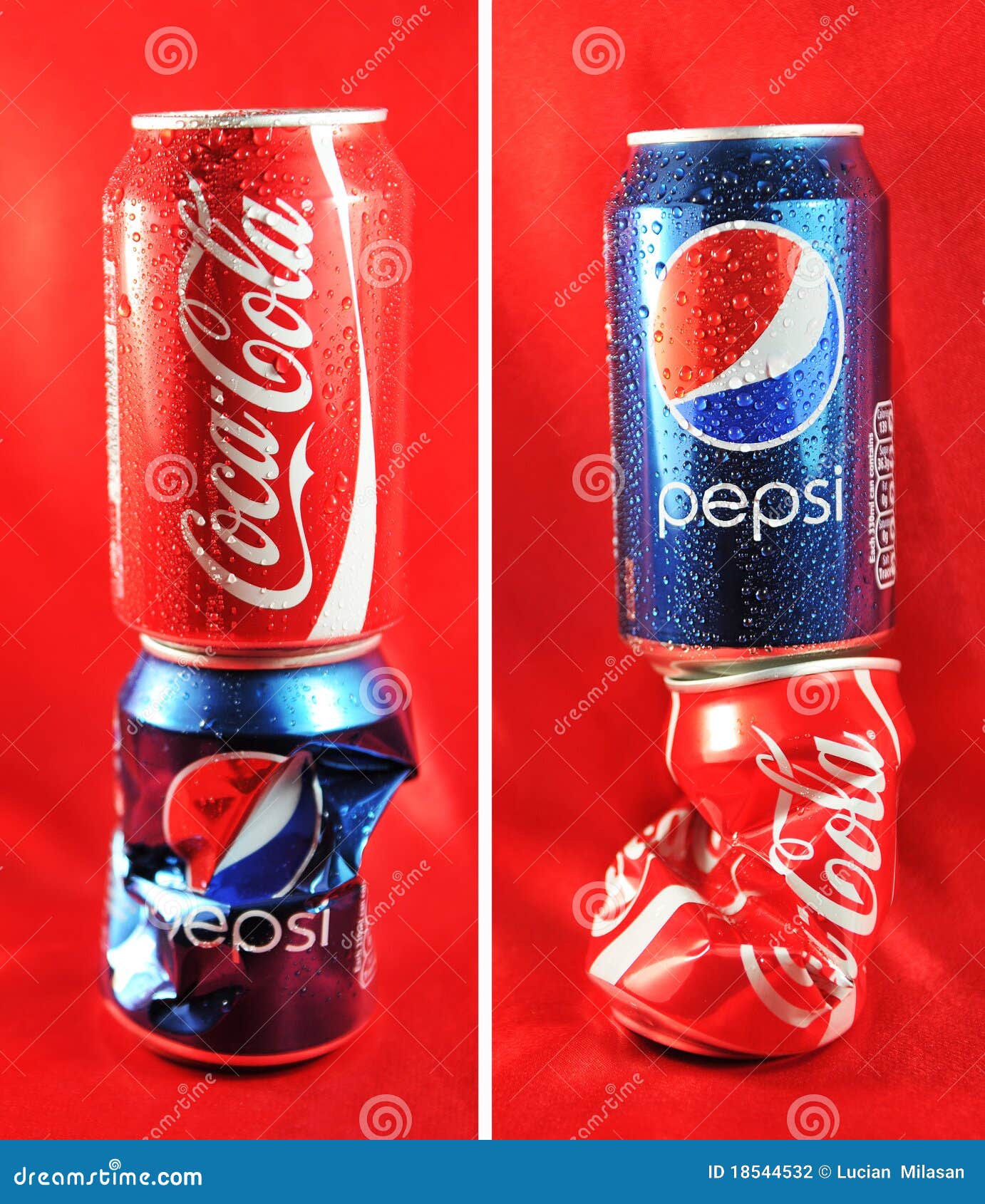Coca-cola versus Pepsi redactionele fotografie. Image of verbrijzeling ...