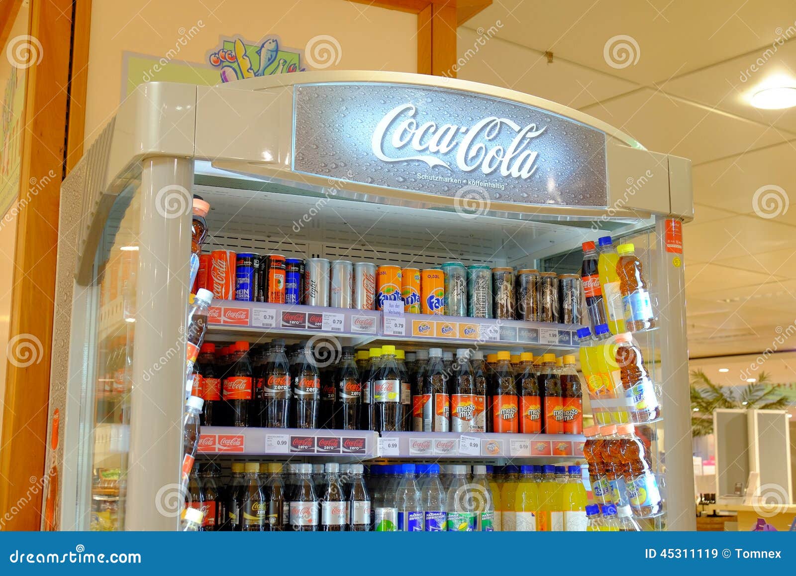 Cocacola stand editorial stock image. Image of stand - 45311119
