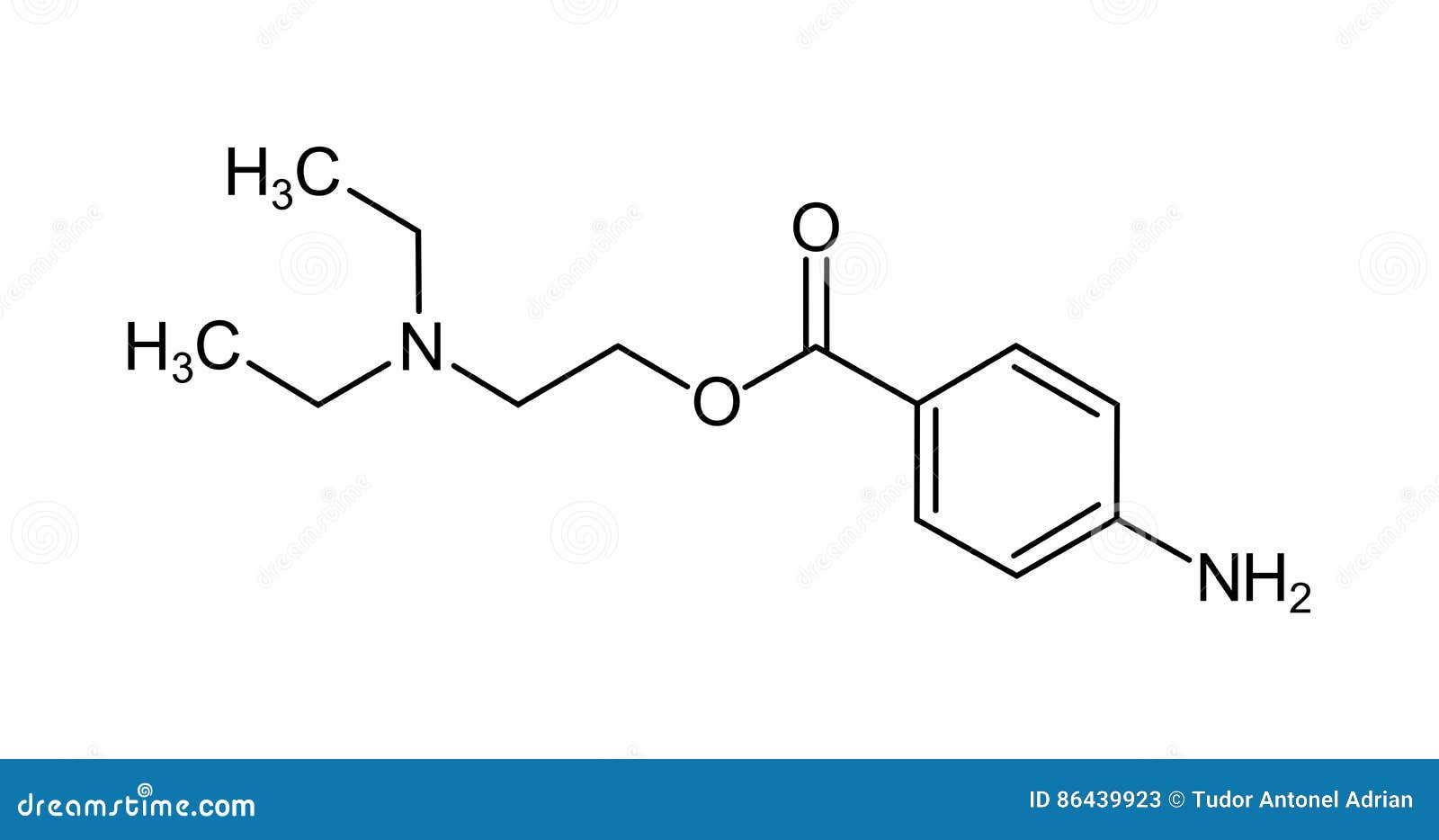 Cocaine chemical formula stock image. Image of addiction - 86439923