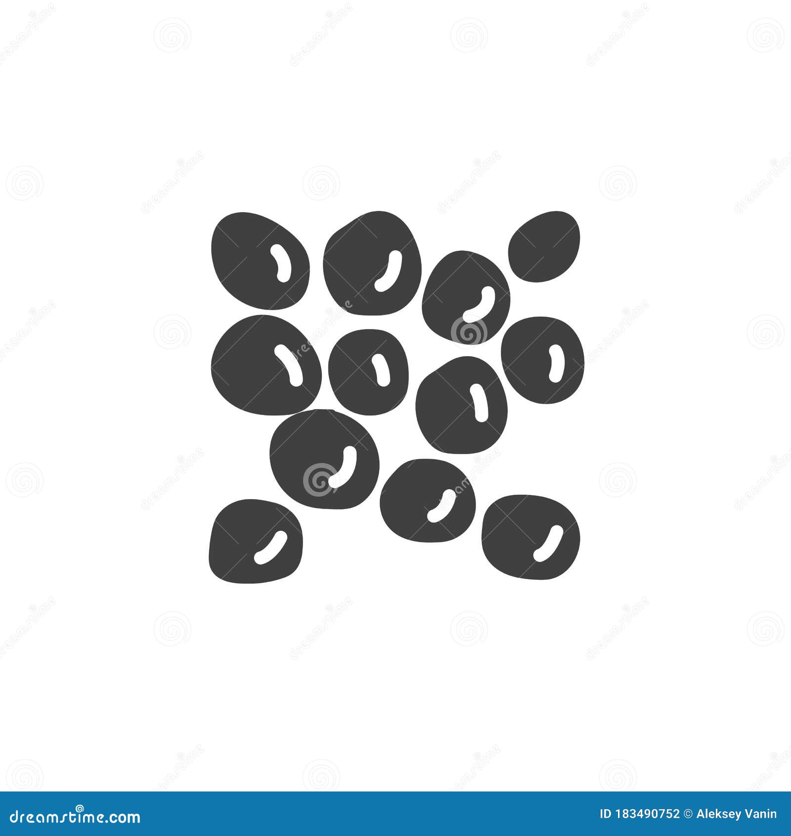 Coccus Bacteria Vector Icon Stock Vector - Illustration of ...