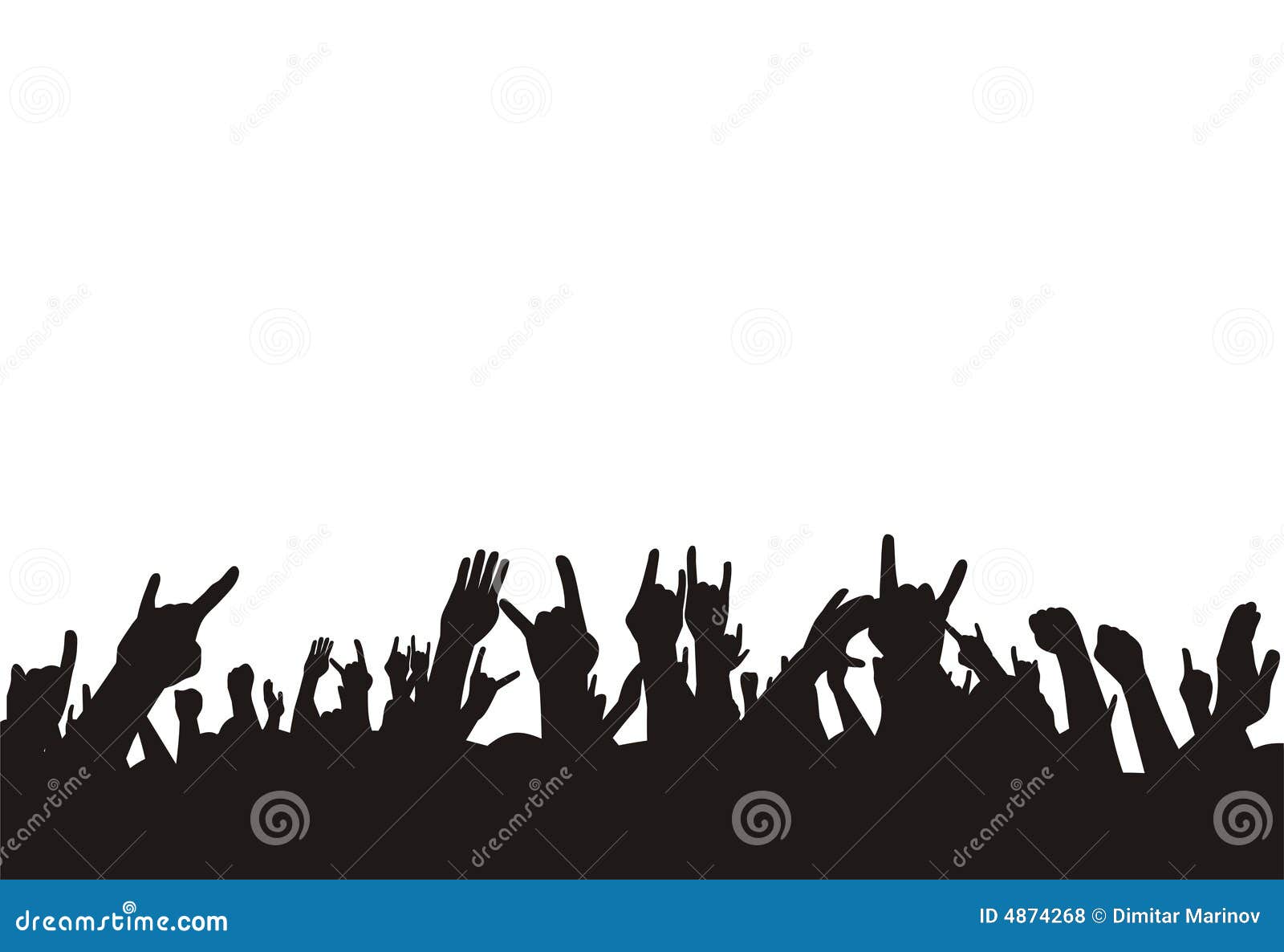 Cocert stock vector. Illustration of silhouette, hard - 4874268