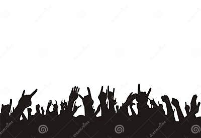 Cocert stock vector. Illustration of silhouette, hard - 4874268