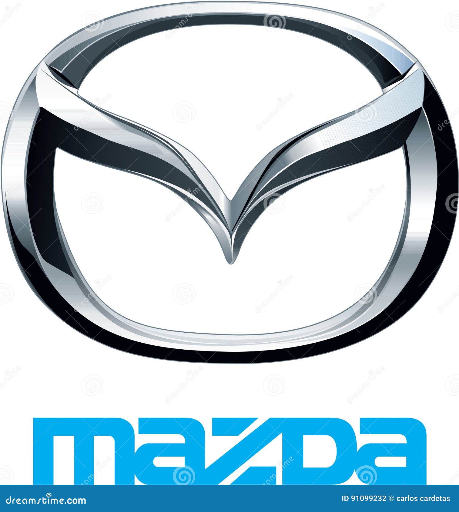 Coche Automotriz Del Logotipo De Mazda Fotografía editorial ...