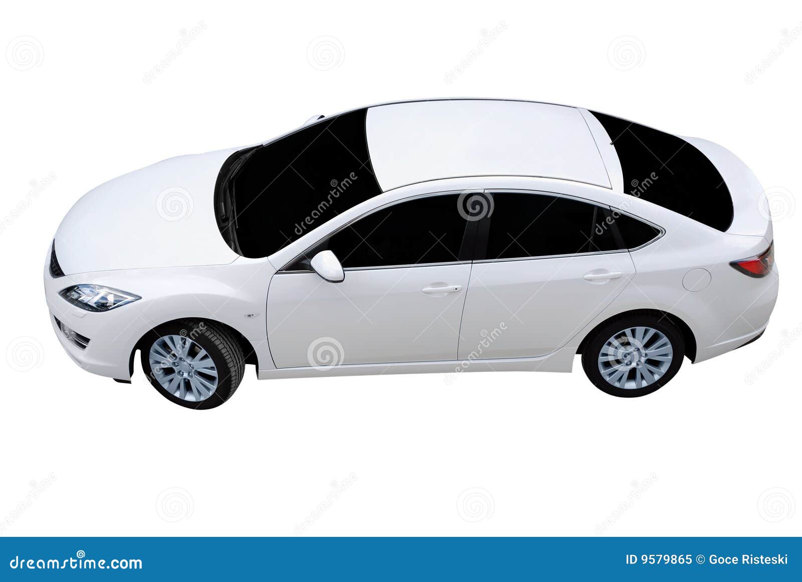 Coche blanco imagen de archivo. Imagen de exclusivo, aislado - 9579865