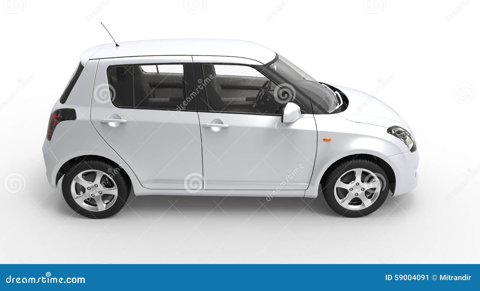 Coche Compacto Blanco Moderno Imagen de archivo - Imagen de aislado ...