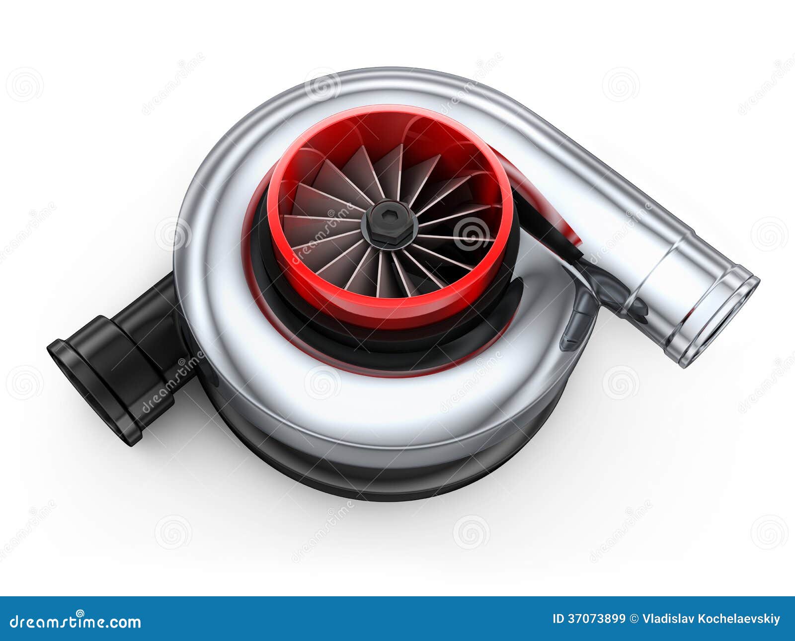 Coche de la turbina stock de ilustración. Ilustración de compresor ...