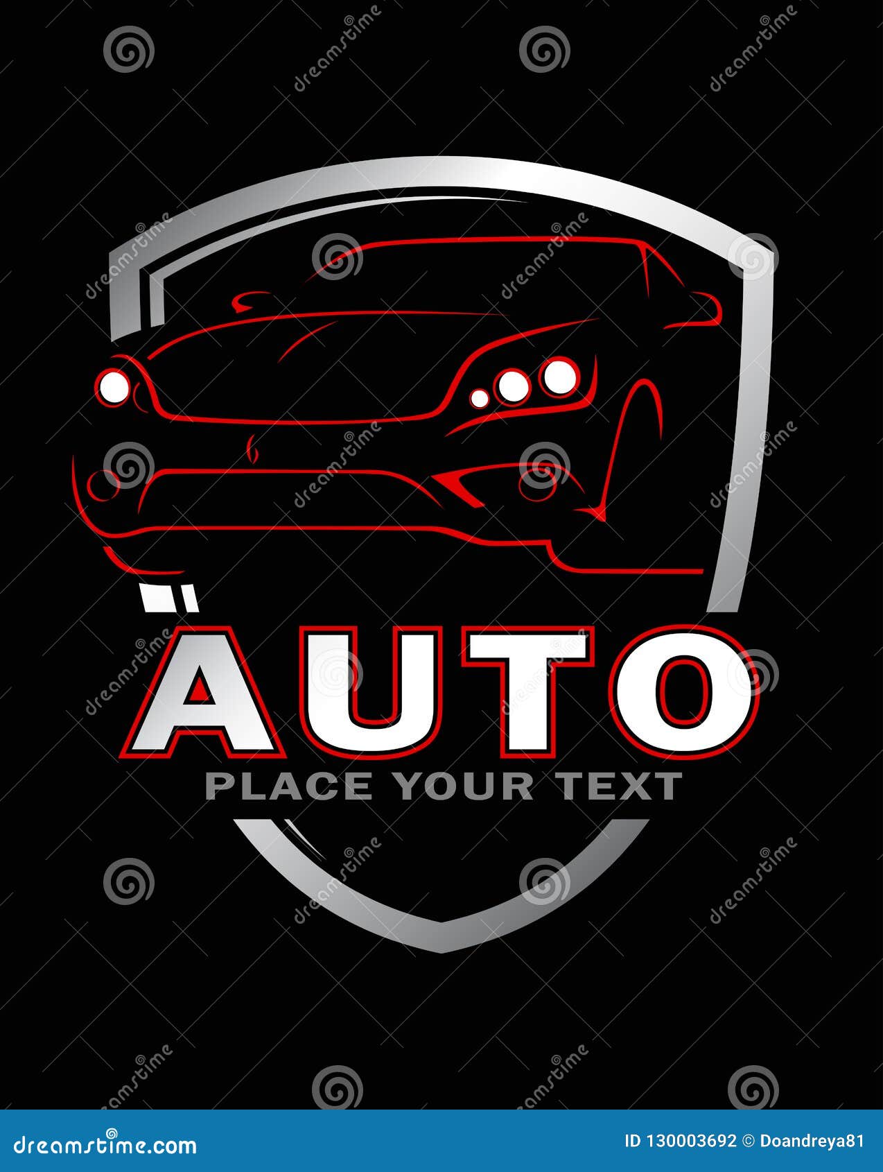 Coche Logo Abstract Lines Vector Ilustración Del Vector Ilustración del ...