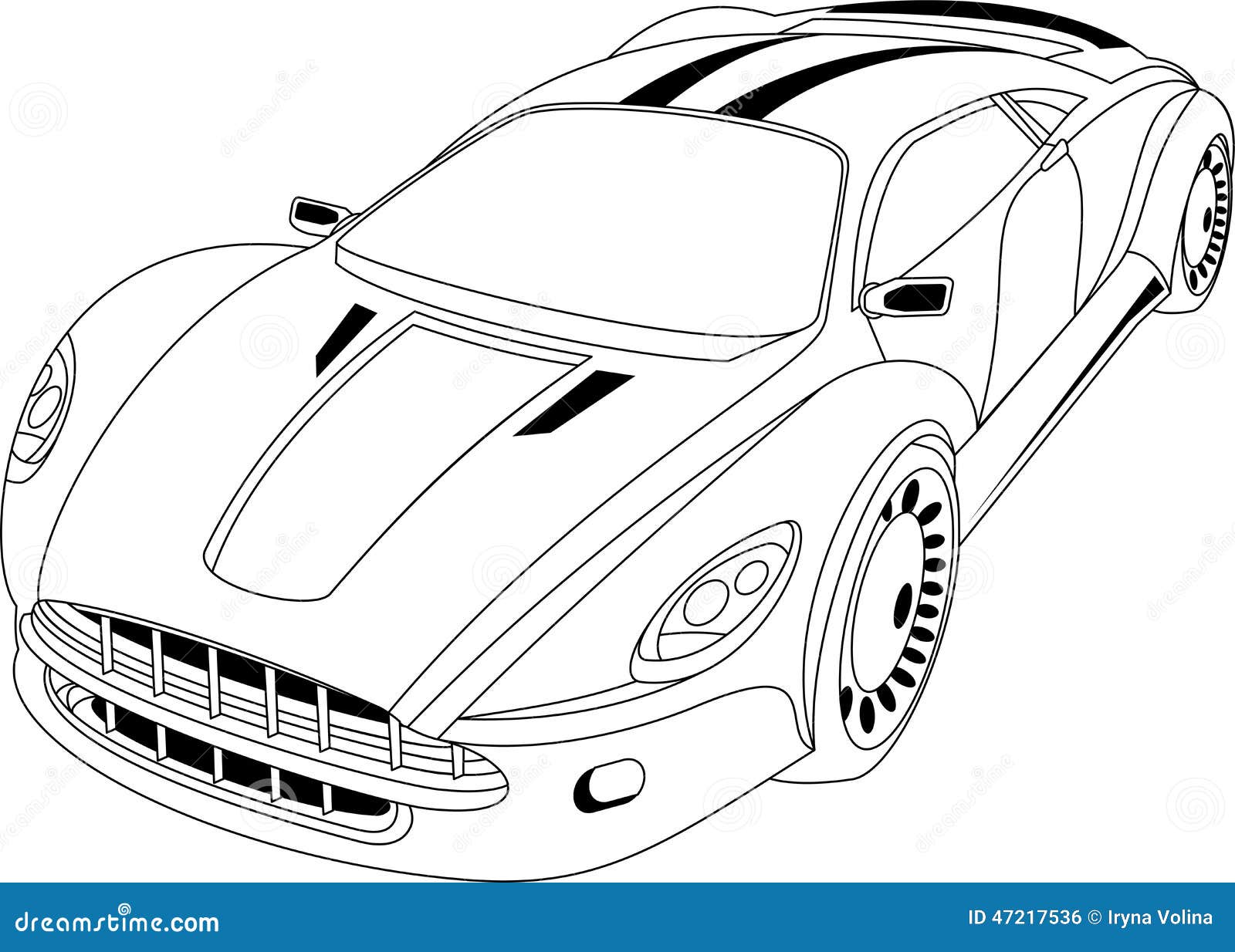 Coche moderno ilustración del vector. Ilustración de estilo - 47217536