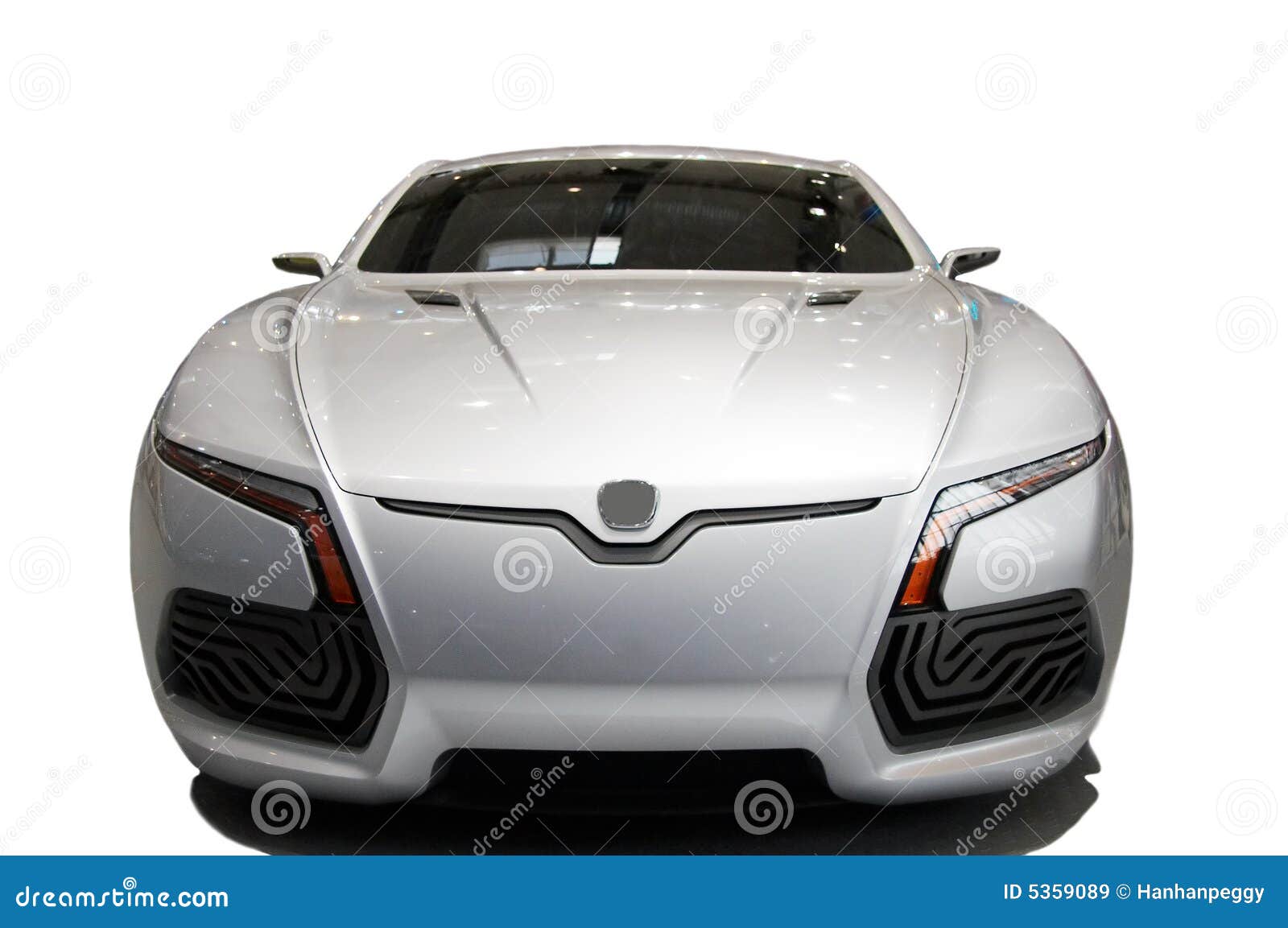 Coche moderno en blanco imagen de archivo. Imagen de fresco - 5359089