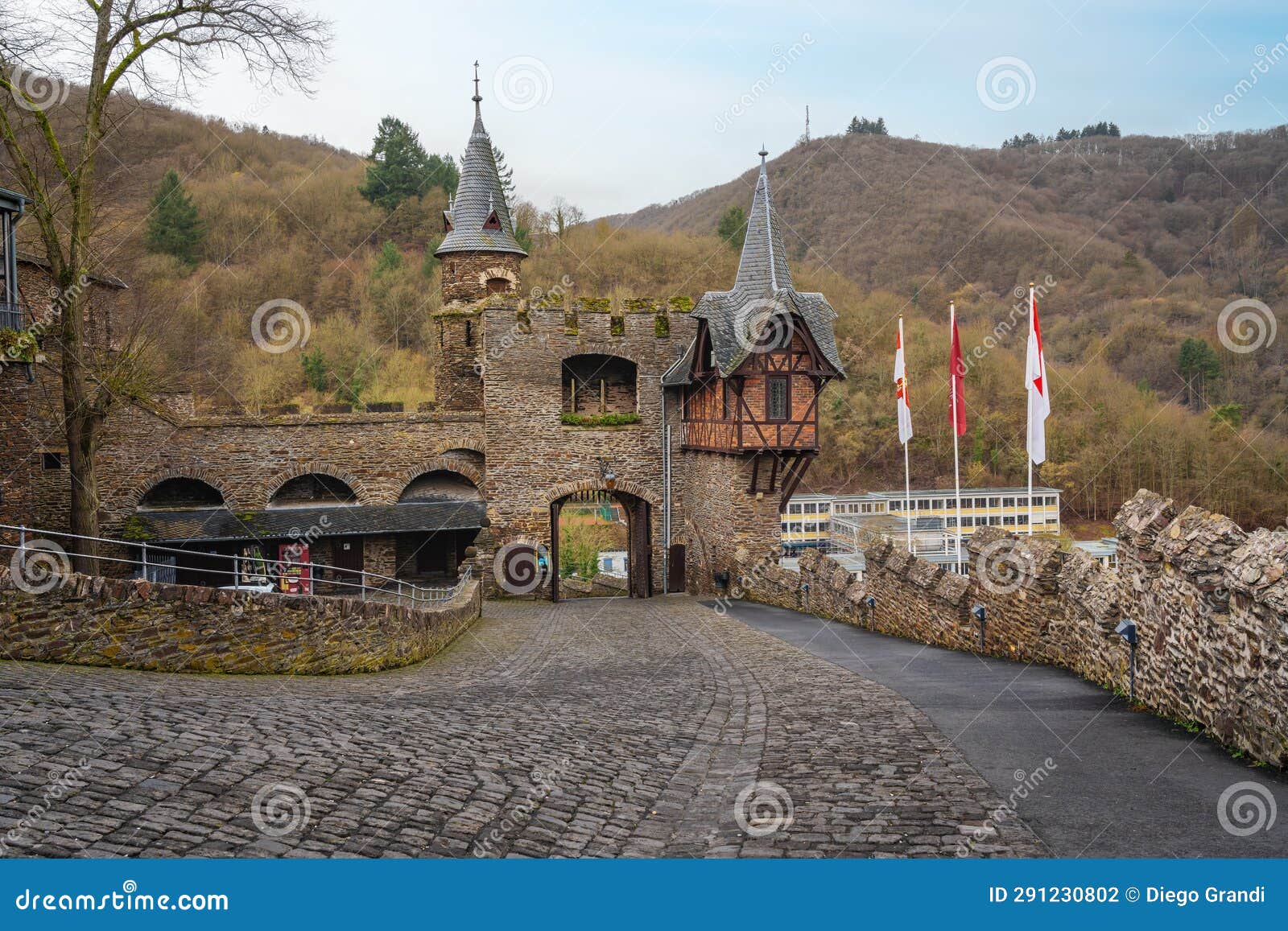 Cochem Castle Gate - Cochem, Germany Editorial Photography - Image of ...