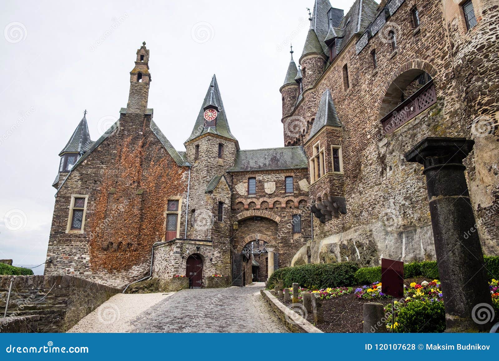 Cochem Imperial Castle the Reichsburg Cochem Stock Photo - Image of ...