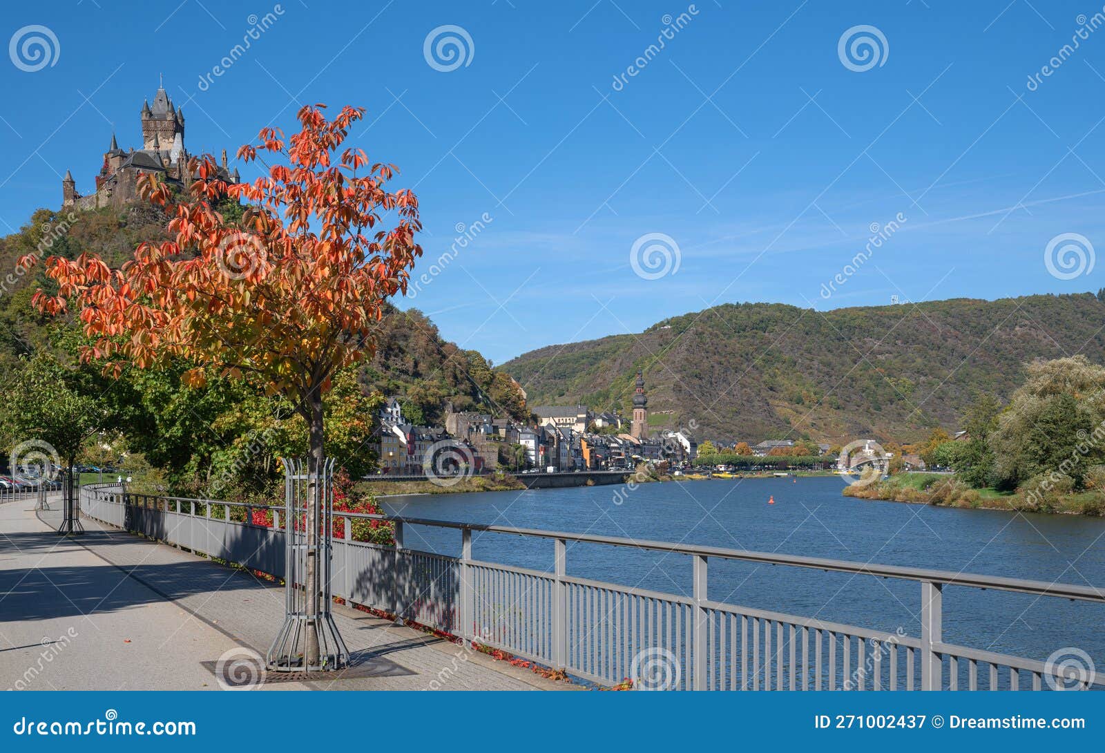 Cochem, Moselle, Germany editorial photography. Image of scenics ...