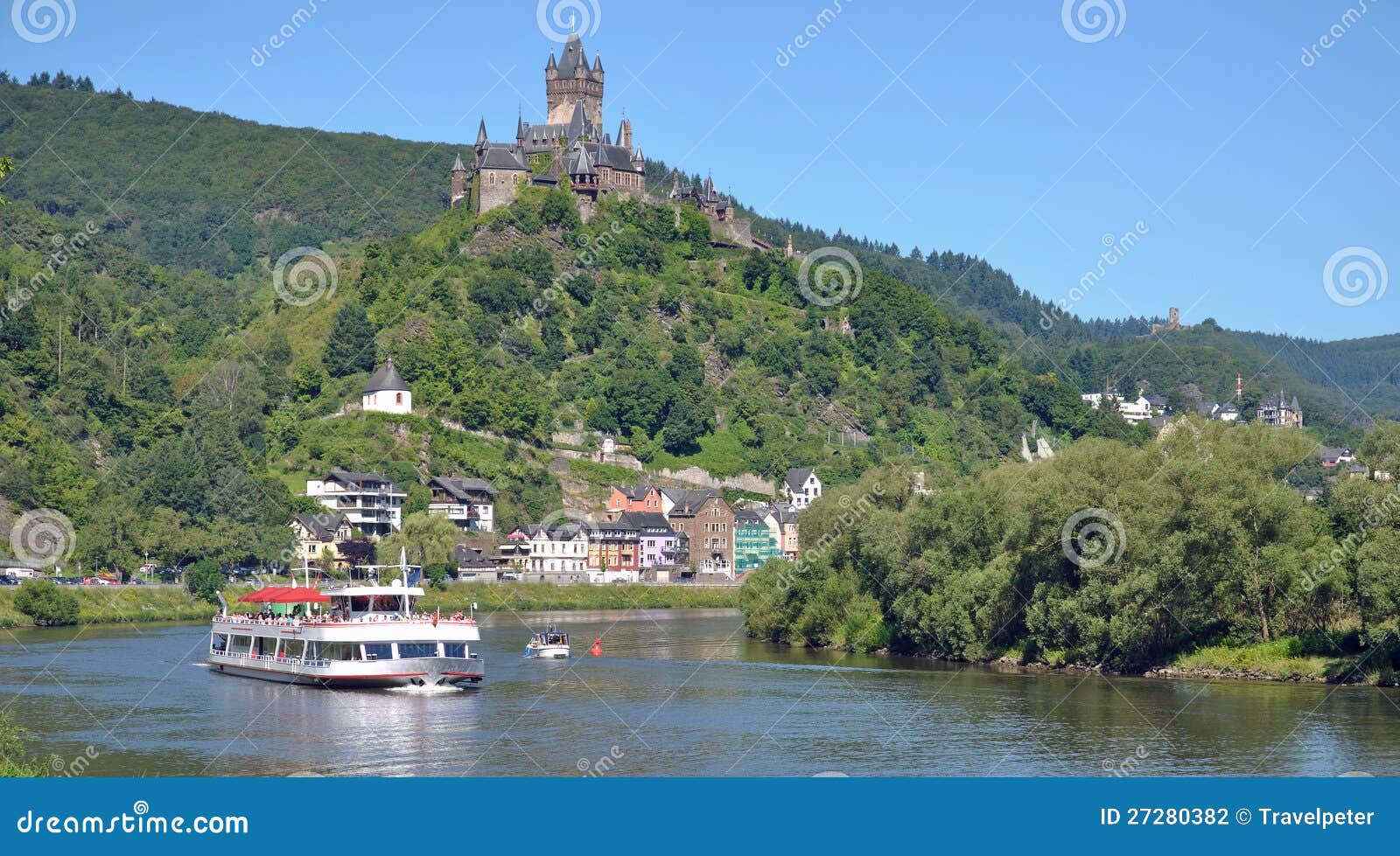 Cochem, Río De Mosela, Alemania Foto de archivo - Imagen de turismo ...